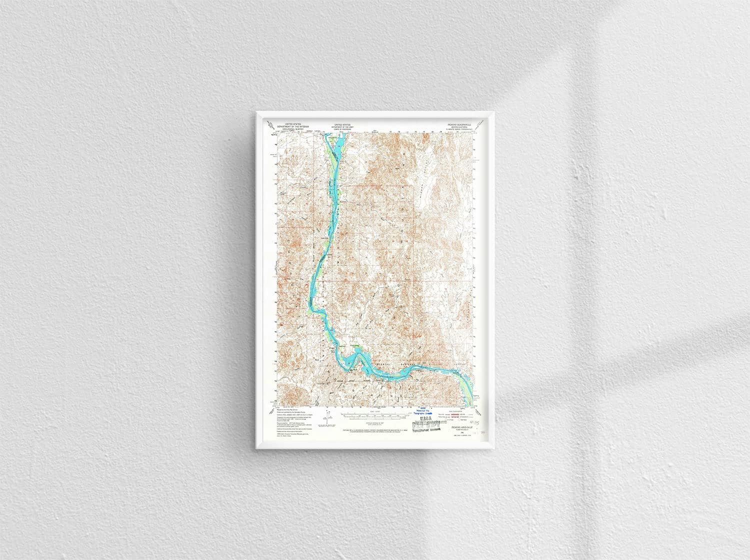 Amazon.com: Picacho 1951-Taylor Lake-Colorado River-Arizona 314902 USGS ...