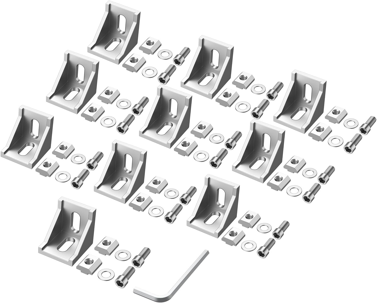 BuxiuGK 60 Pcs Aluminum Profile End Cap 4040 European Standard Aluminum ...
