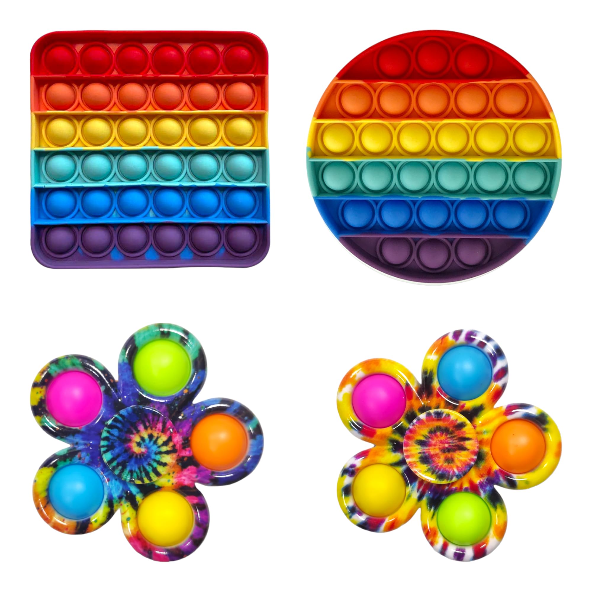 Amazon.com: BlueMelon 4-Pack Fidget Toy Set Includes Fidget Spinners ...