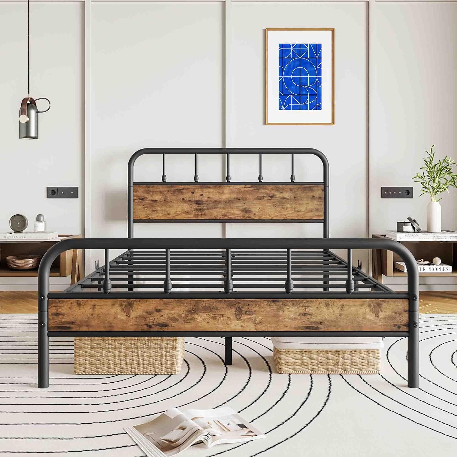 Amazon.com: Svincoter Full Bed Frame, Bed Frame Full Size with ...