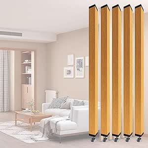 Amazon.com - Screen Partition Wall Metal Columns, Floor to Ceiling Wall ...