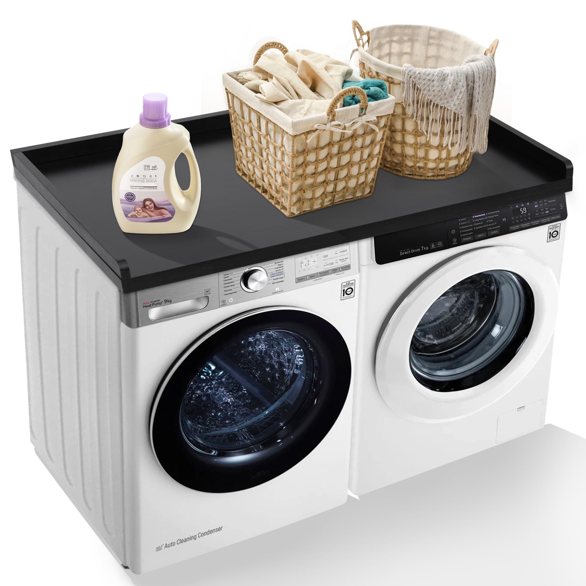 Amazon.com: Murago Washer Dryer Countertop, 100 Percent Hard Wood ...