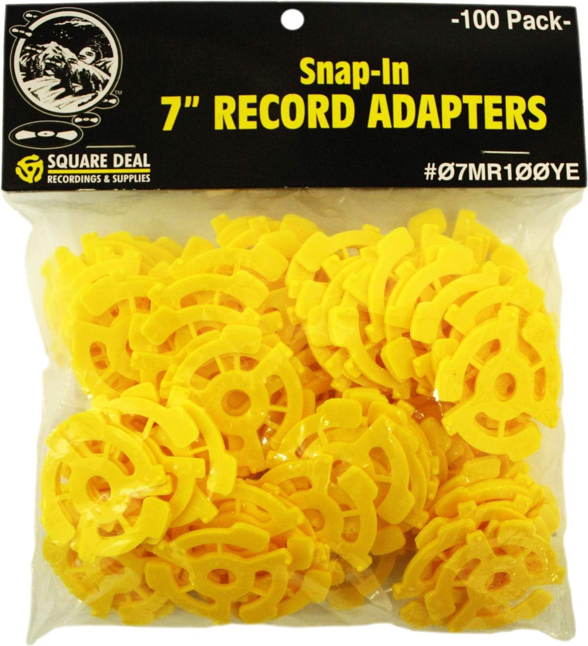 Amazon.com: CroBlissful 50 Pcs Flat Plastic Record Adapters Snap in ...