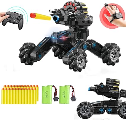 Amazon.com: RC Tank Car, Lenlun Remote Control Cars 2.4GHz 4WD Hand ...