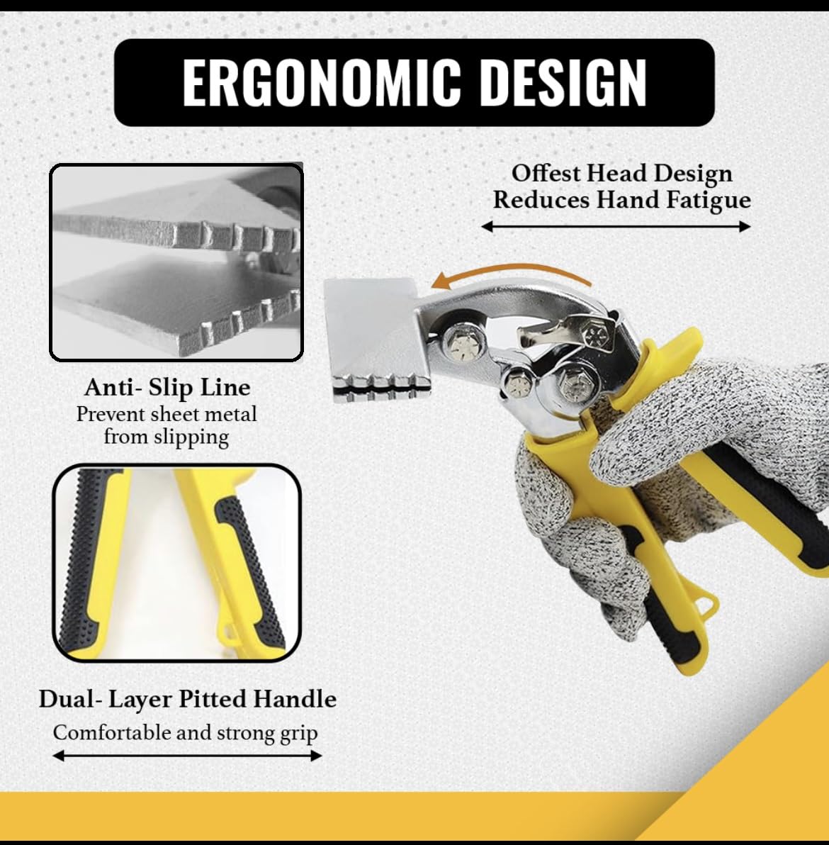 Snapklik.com : ZIMPTY 3-Inch Curved Jaw Offset Sheet Metal Bender Tools