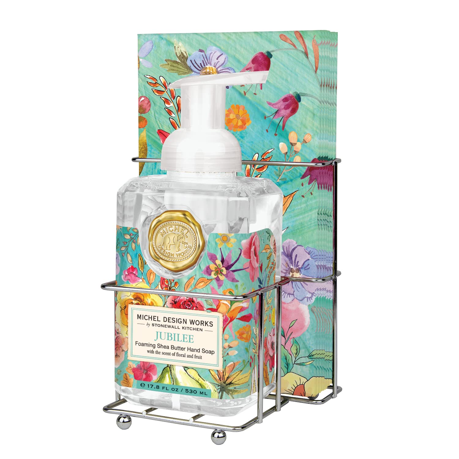 Amazon.com : Michel Design Works Scented Foaming Hand Soap and Napkin ...