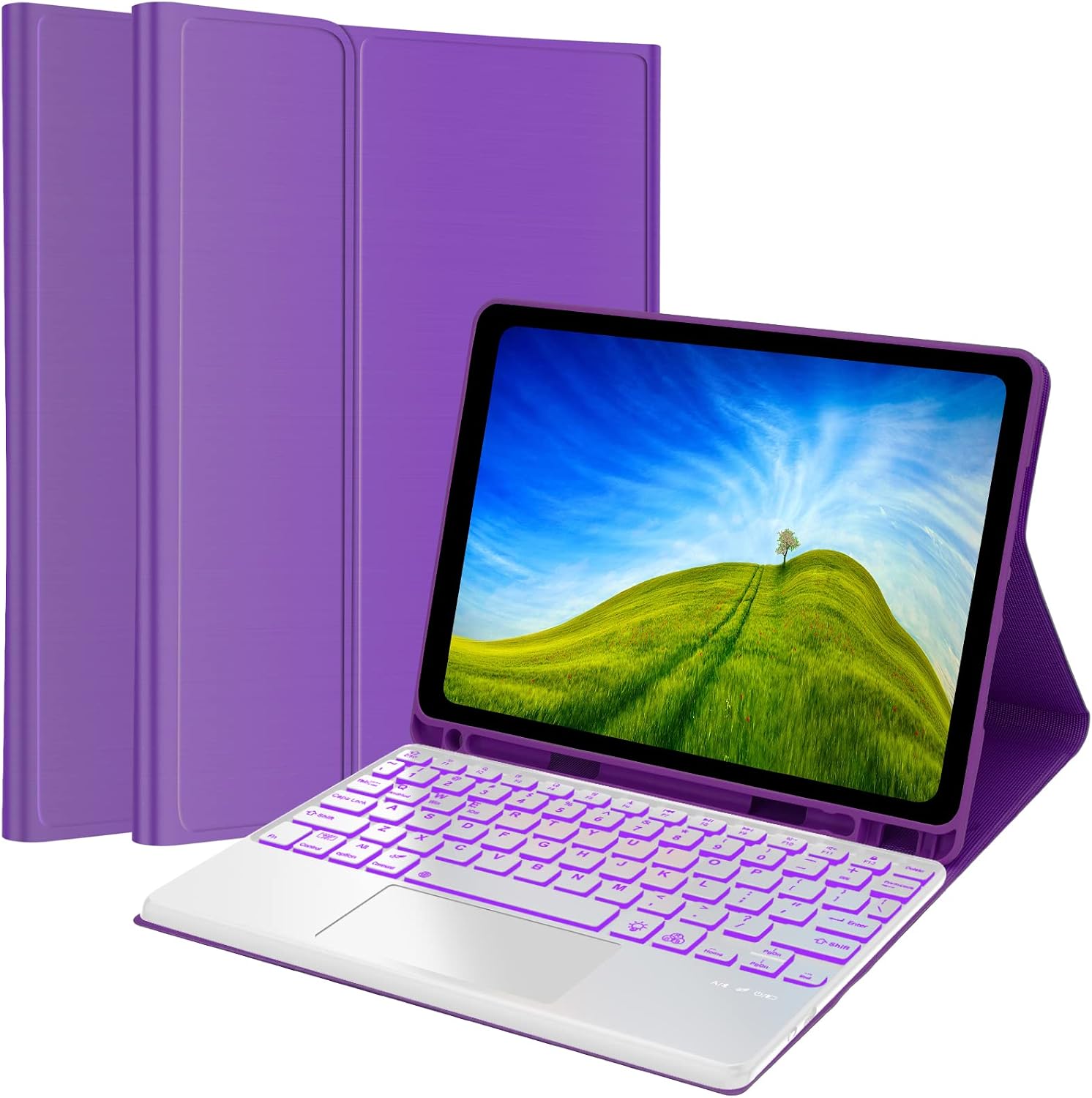 Amazon.com: KVAGO Touchpad Keyboard Case for iPad 10th Generation 10.9 ...