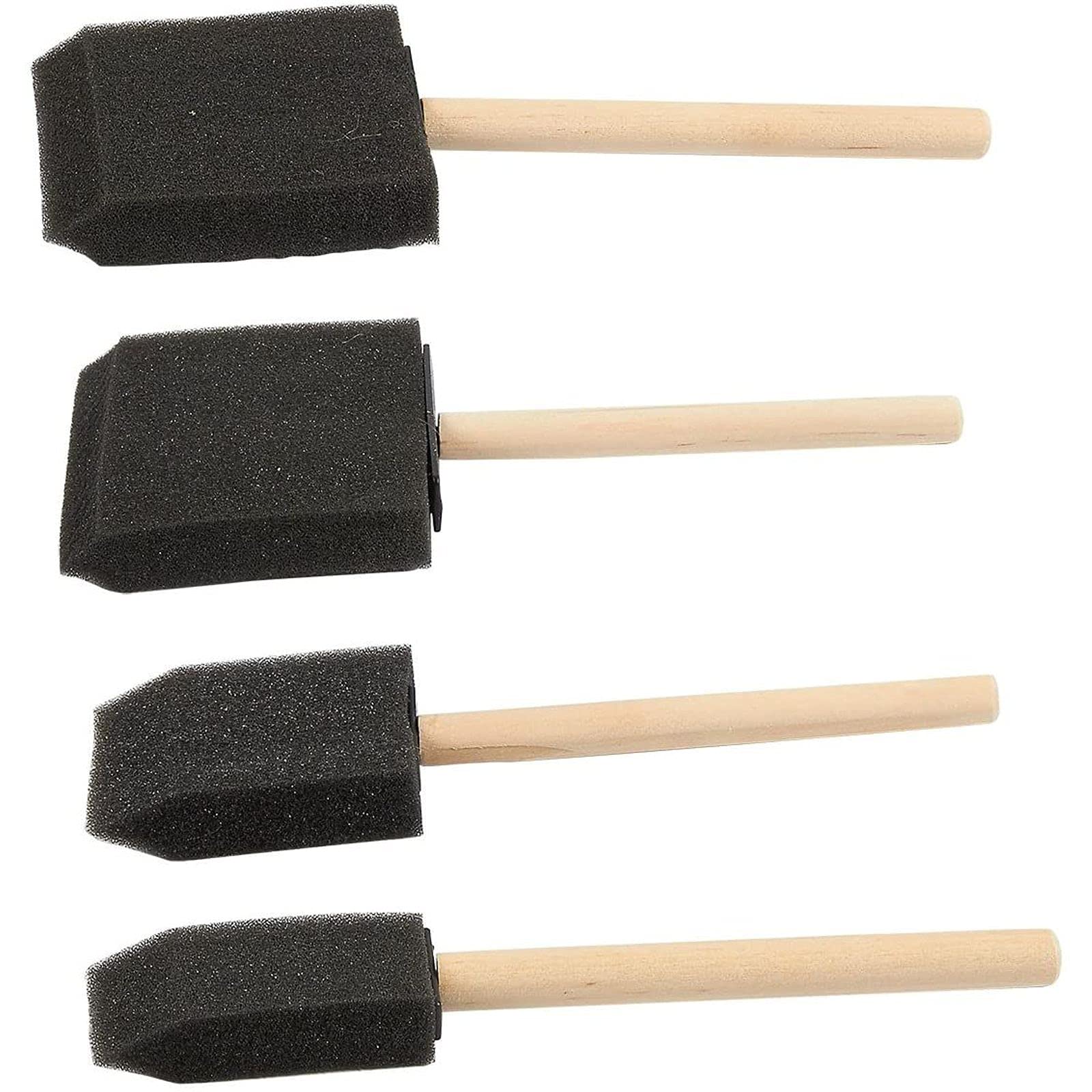 4 Inch Sponge Brushes Value Pack Pro Grade 4 Inch Foam Paint Brushes ...