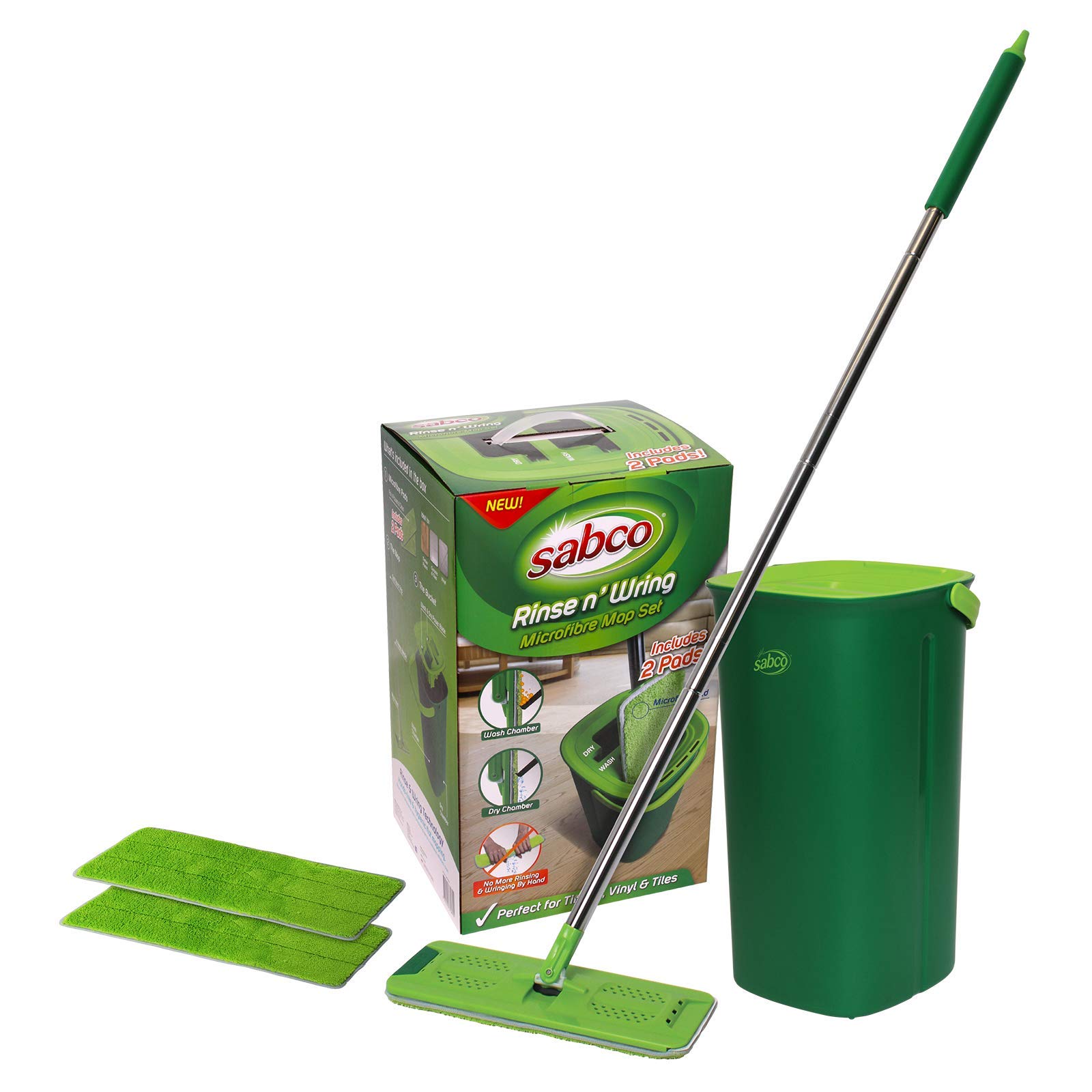 Sabco Rinse N Wring Complete Flat Mop Set : Amazon.com.au: Home