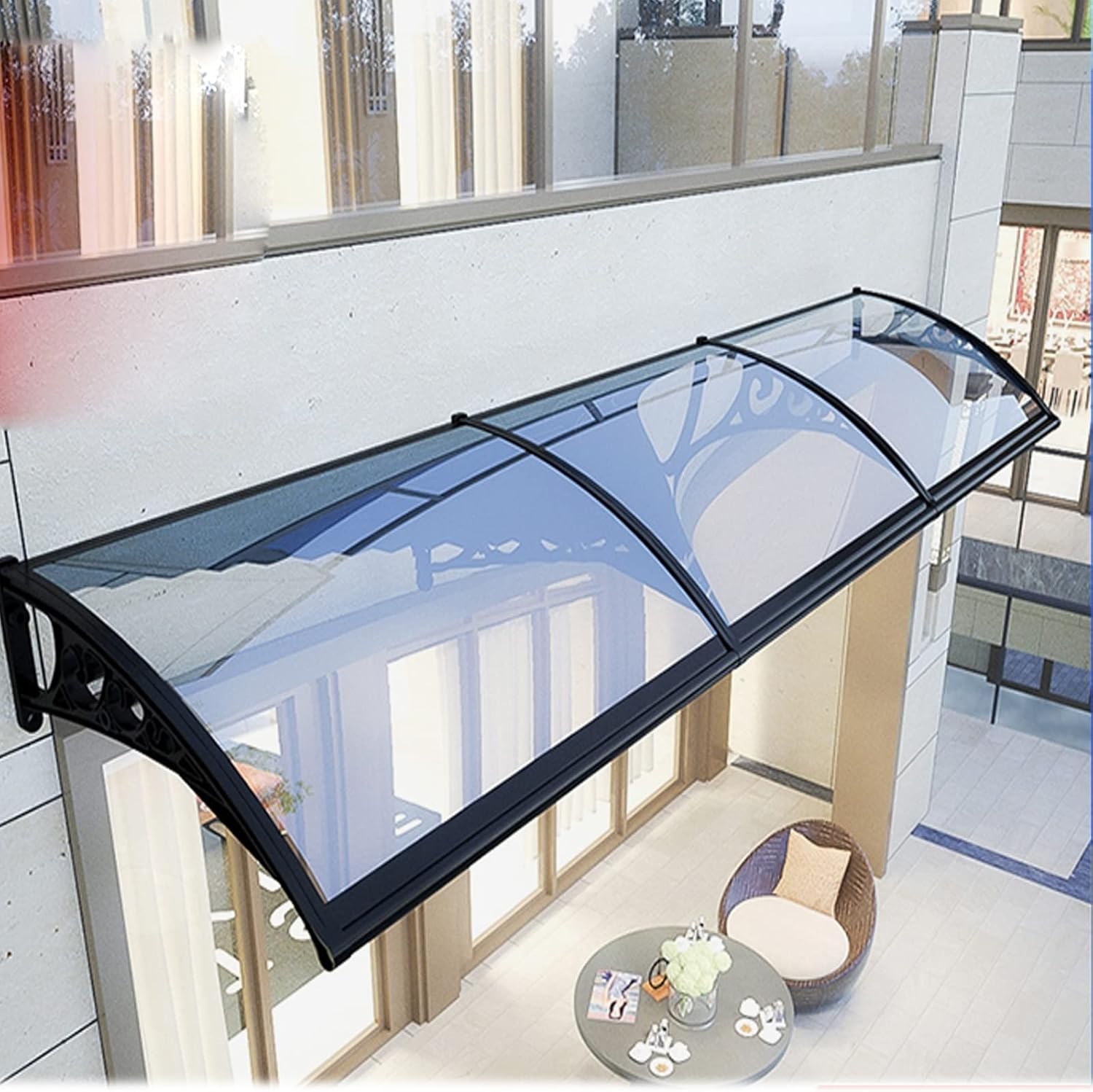 Amazon.com : Front and Rear Door Porch Garden Awning,DIY Aluminum Alloy ...