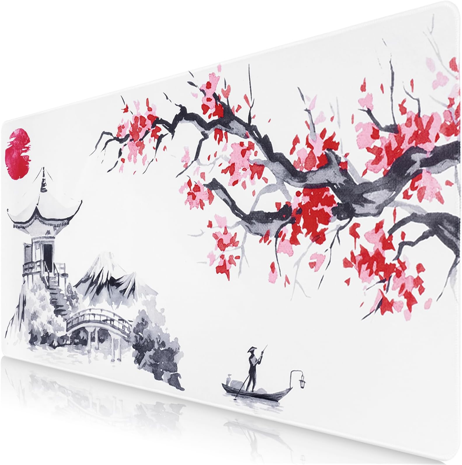 Nyfter - XXL Gaming Mauspad Sakura Weiß 900 x 500mm Premium Fuji ...