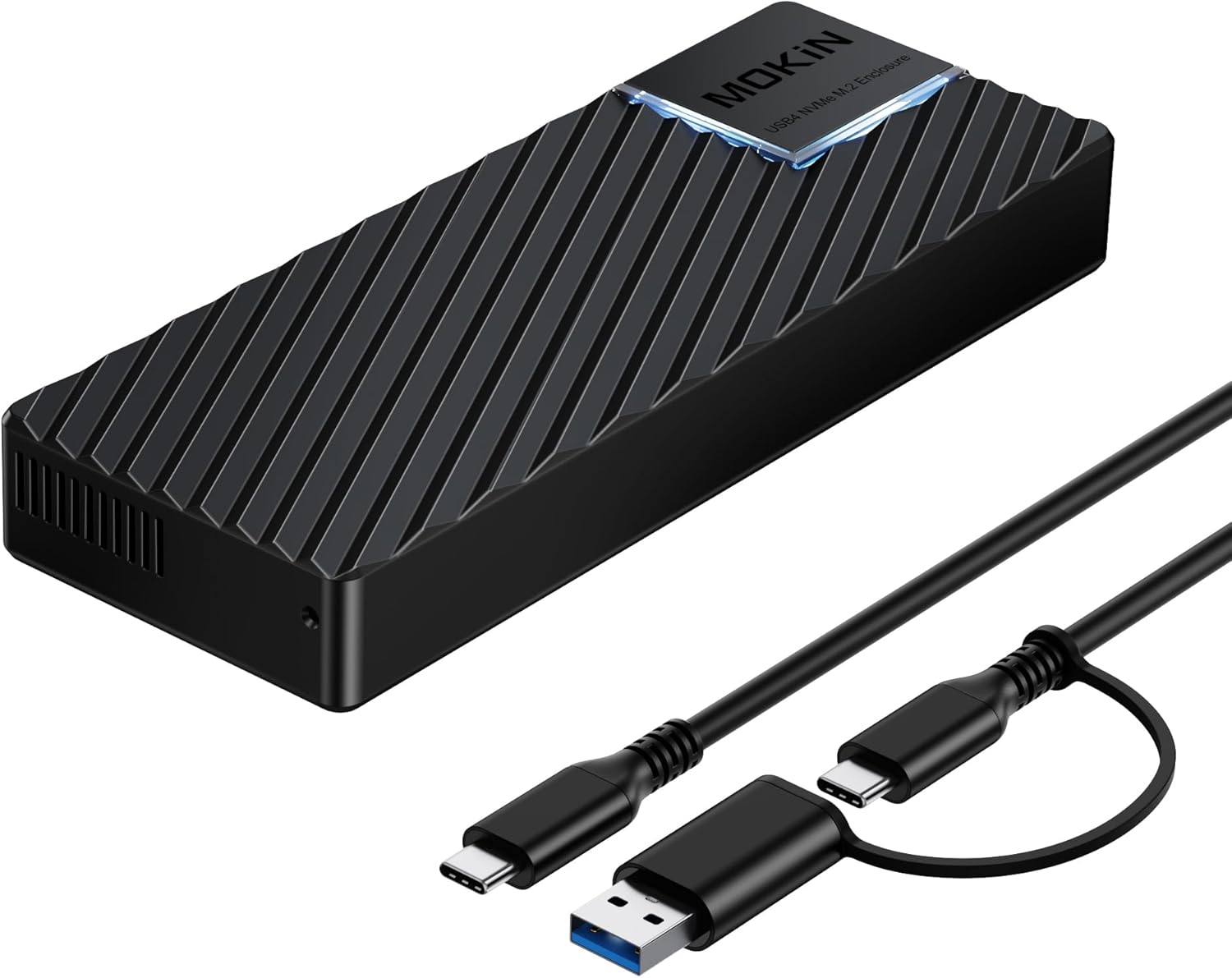 Amazon.com: 40Gbps M.2 NVMe SSD Enclosure for Thunderbolt 3/4,MOKiN ...