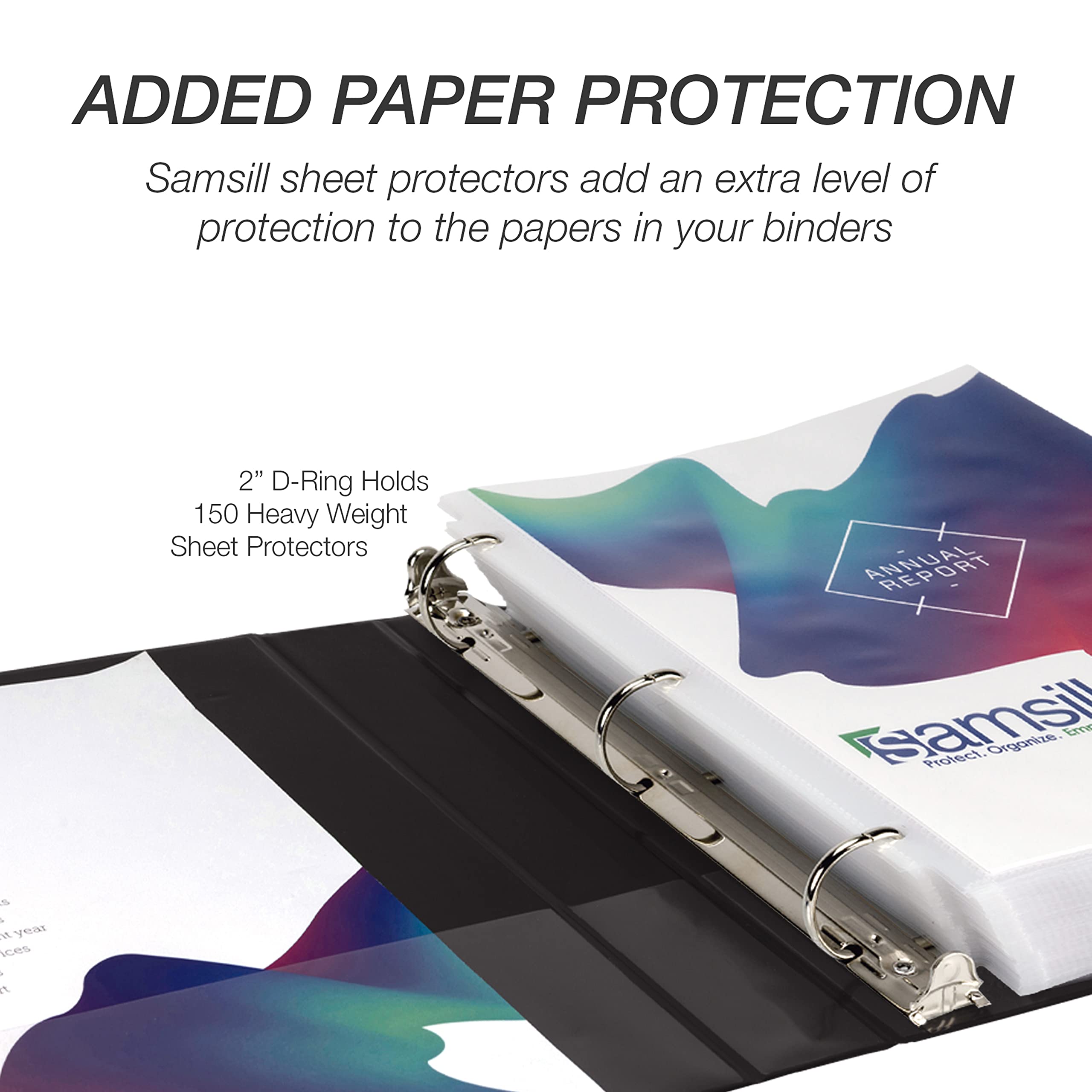 Snapklik.com : Durable 2 Inch 3 Ring Binder, Made In USA, D Ring Binder ...