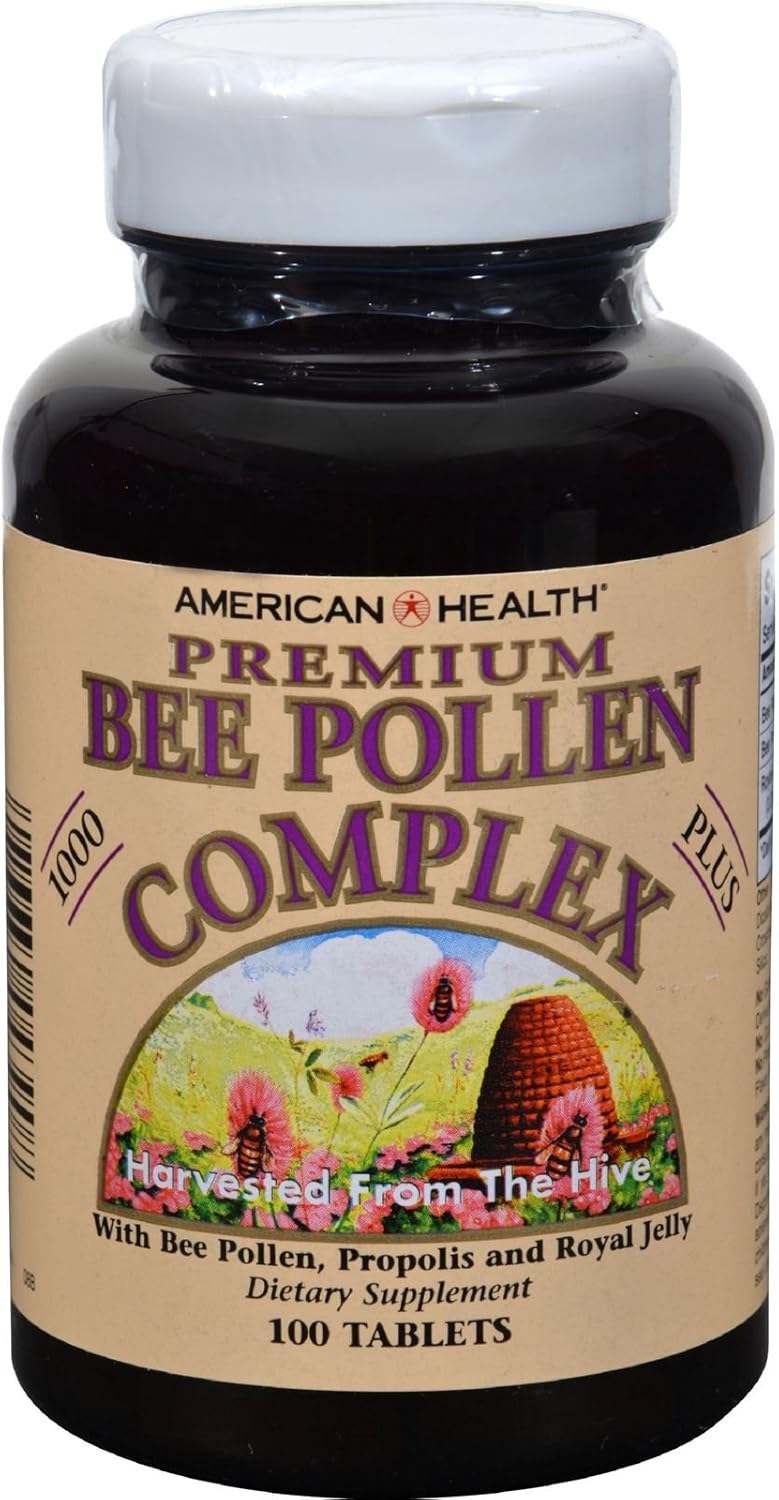 Amazon.com: American Health Bee Pollen Complex - 1000 mg - 100 Tablets ...