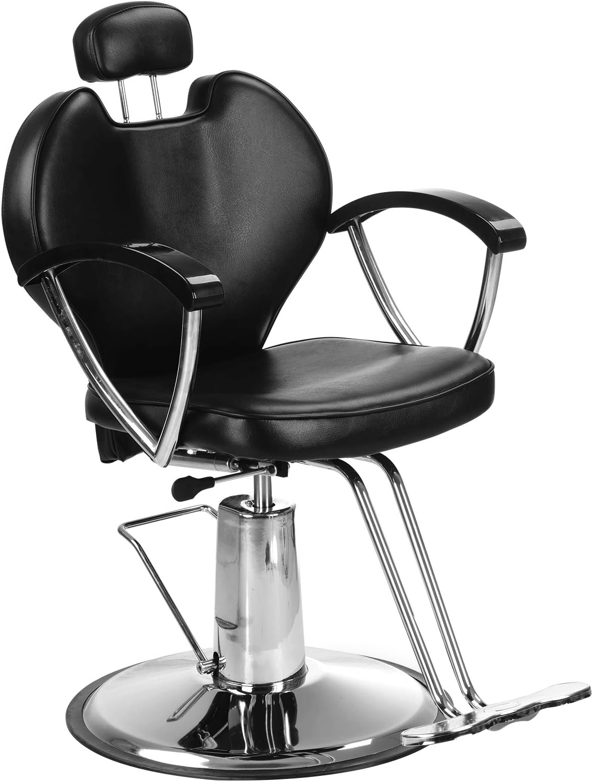 Amazon.com: Shengyu Black Modern Recline Hydraulic Styling Barber Chair ...