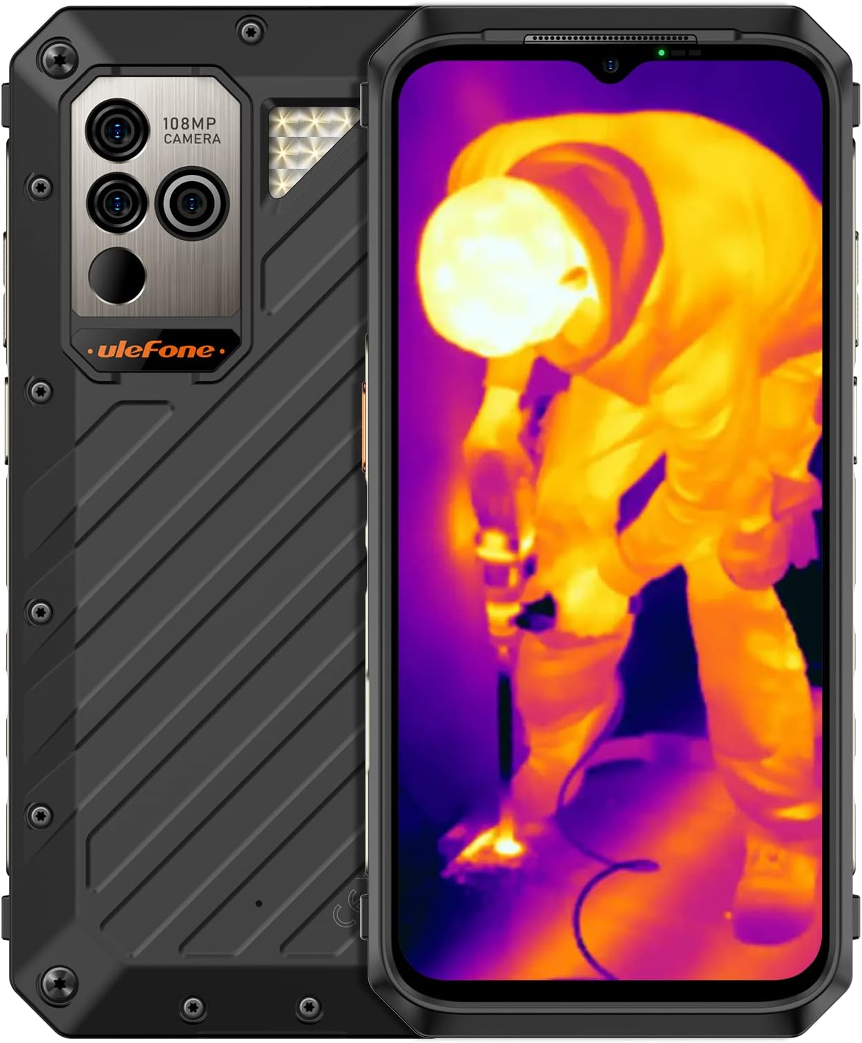 Amazon.com: Ulefone Power Armor 19T 4G Rugged Phone, Thermal Imaging ...