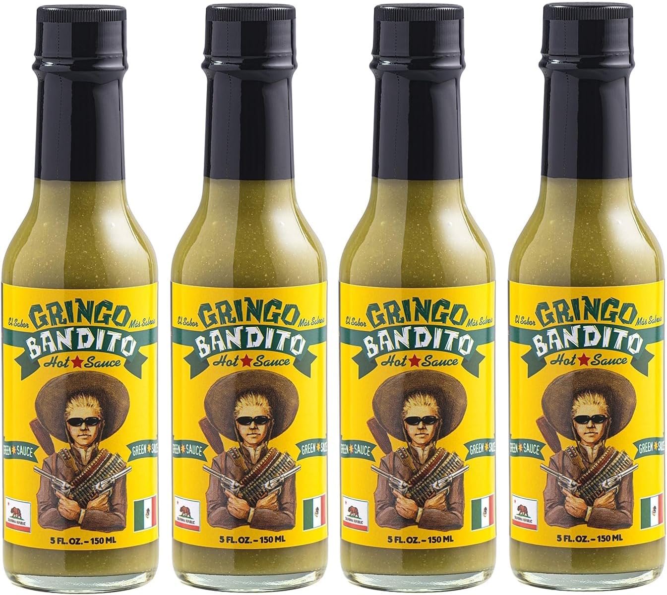 Amazon.com : Gringo Bandito Hot Sauce, Green Habanero, 5 Ounce (Pack of ...