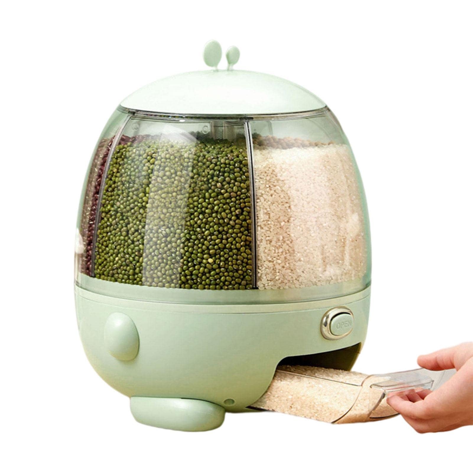 Abset Rotating Grain Dispenser Cereal Dispenser Countertop Dividing ...