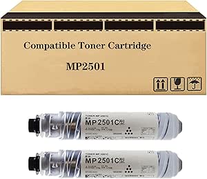 Amazon.com: LISTWA MP2501 Replacement Toner Cartridges, Compatible for Ricoh MP1813 MP2001 ...