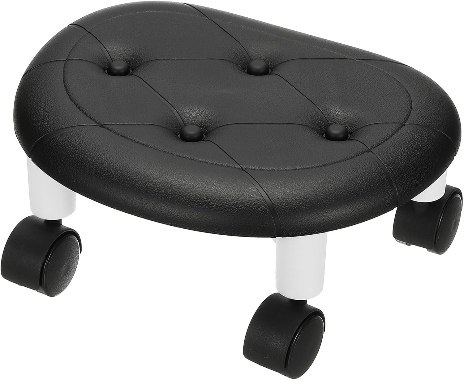 Amazon.com: PATIKIL Low Rolling Stool with 360°Swivel Wheels for ...