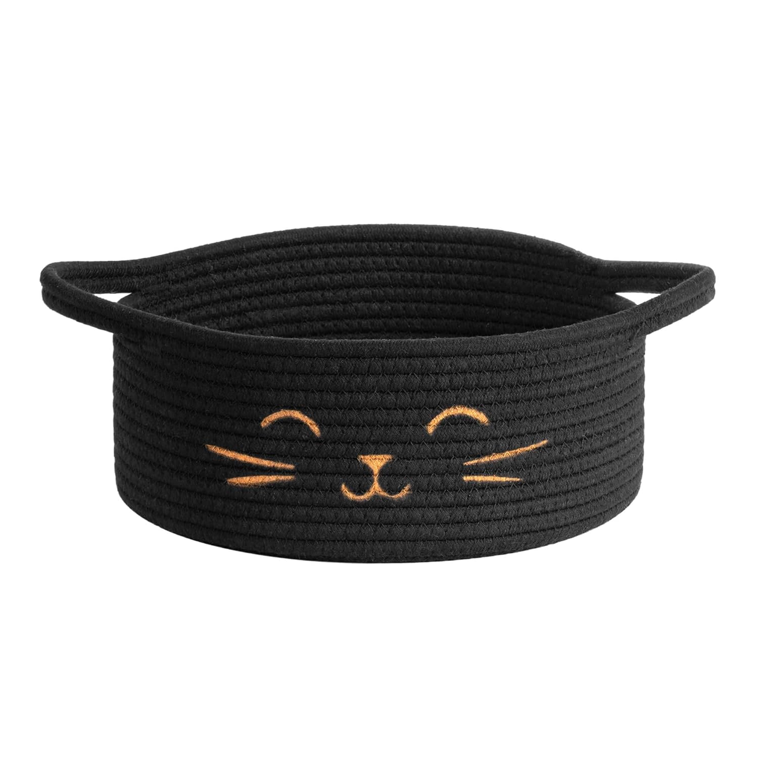 Amazon.com : HiChen Small Cat Storage Basket, Black Cute Basket for ...