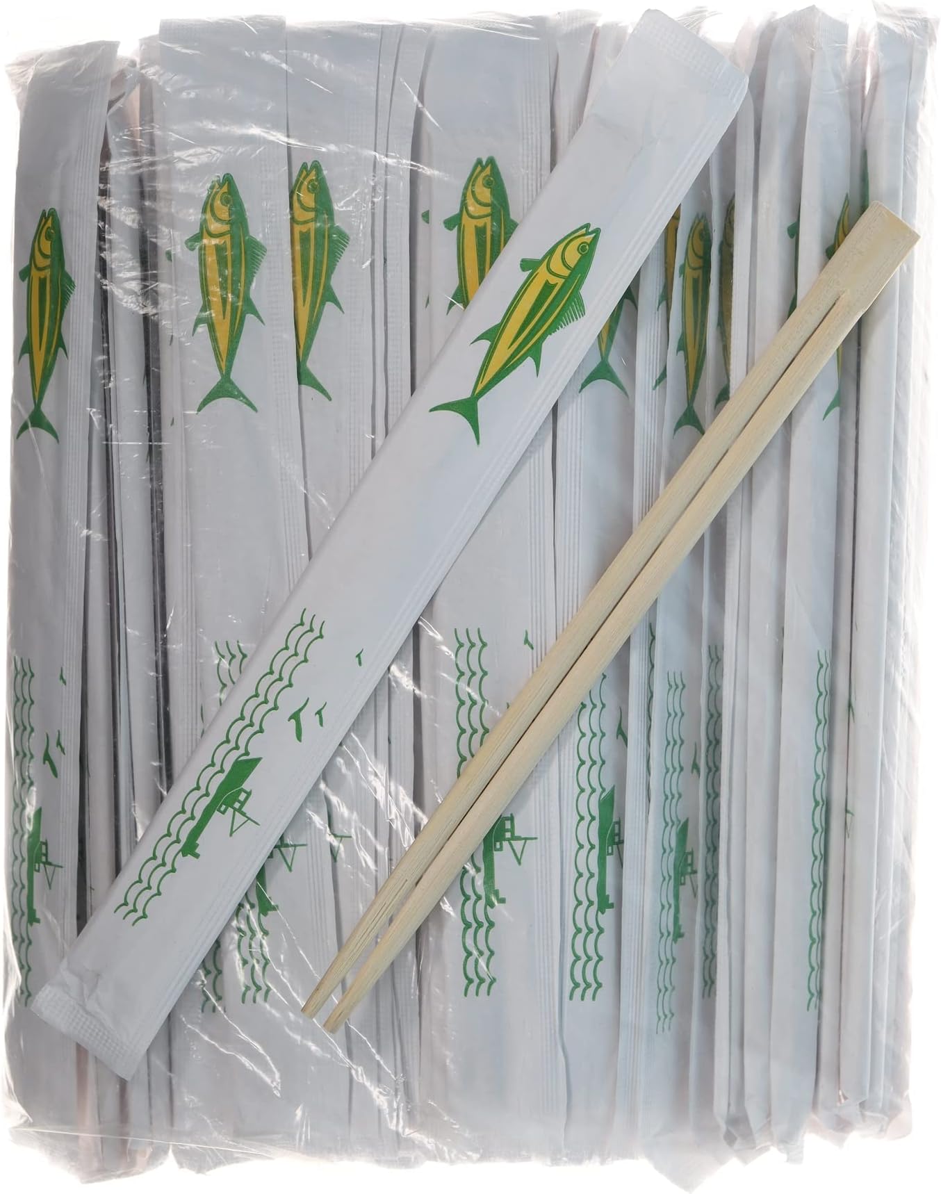 Amazon.com: Bamboo Wooden Chopsticks 100 pairs | Individually Wrapped ...