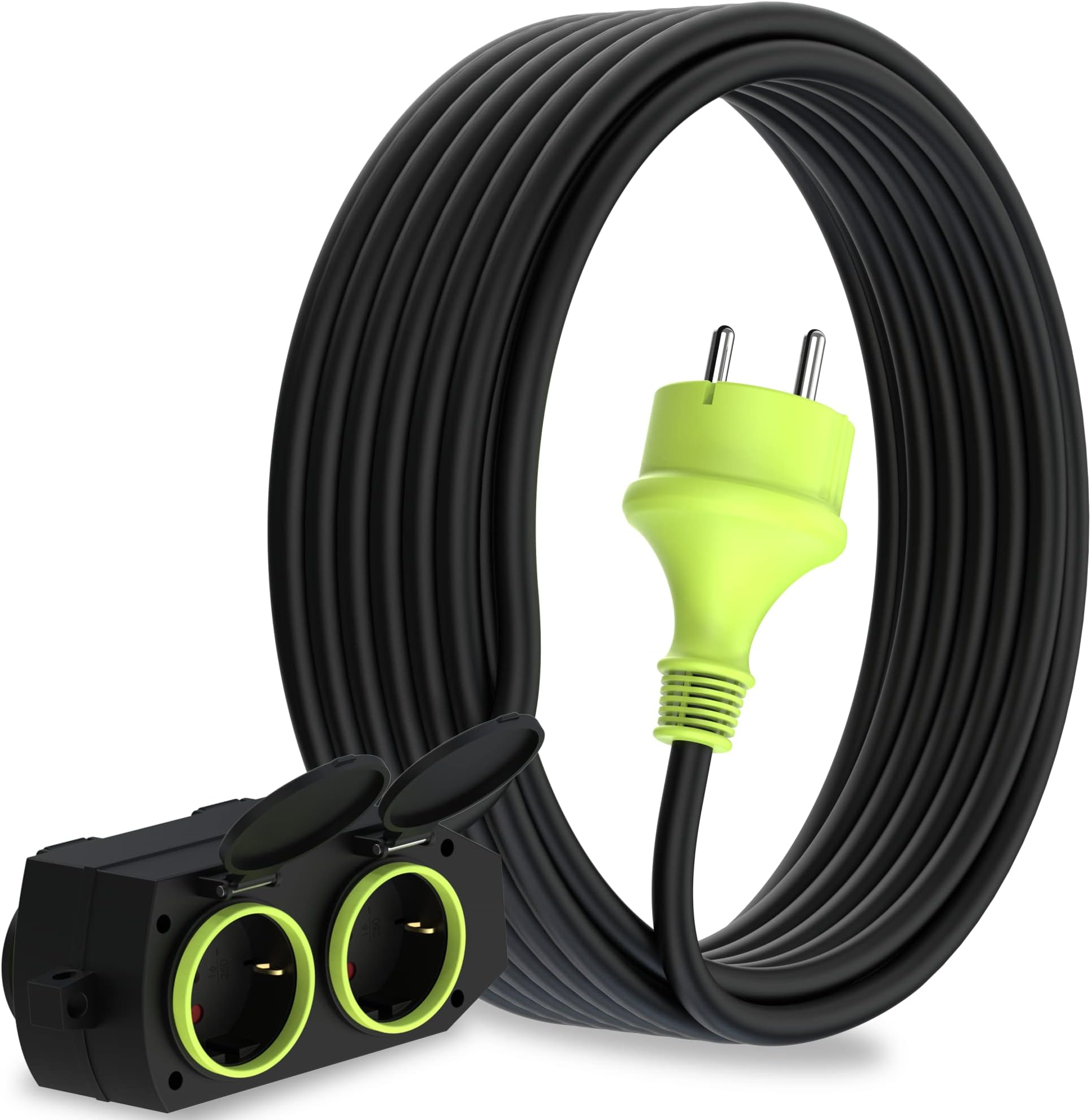 Rallonge electrique 10m - Apporte l'électricité au jardin - 3 x prise ...