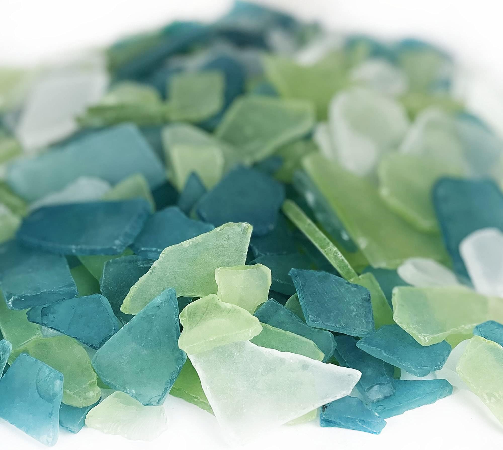 Amazon.com: Tumbler Home Frosted White Sea Glass Vase Filler, 12oz ...