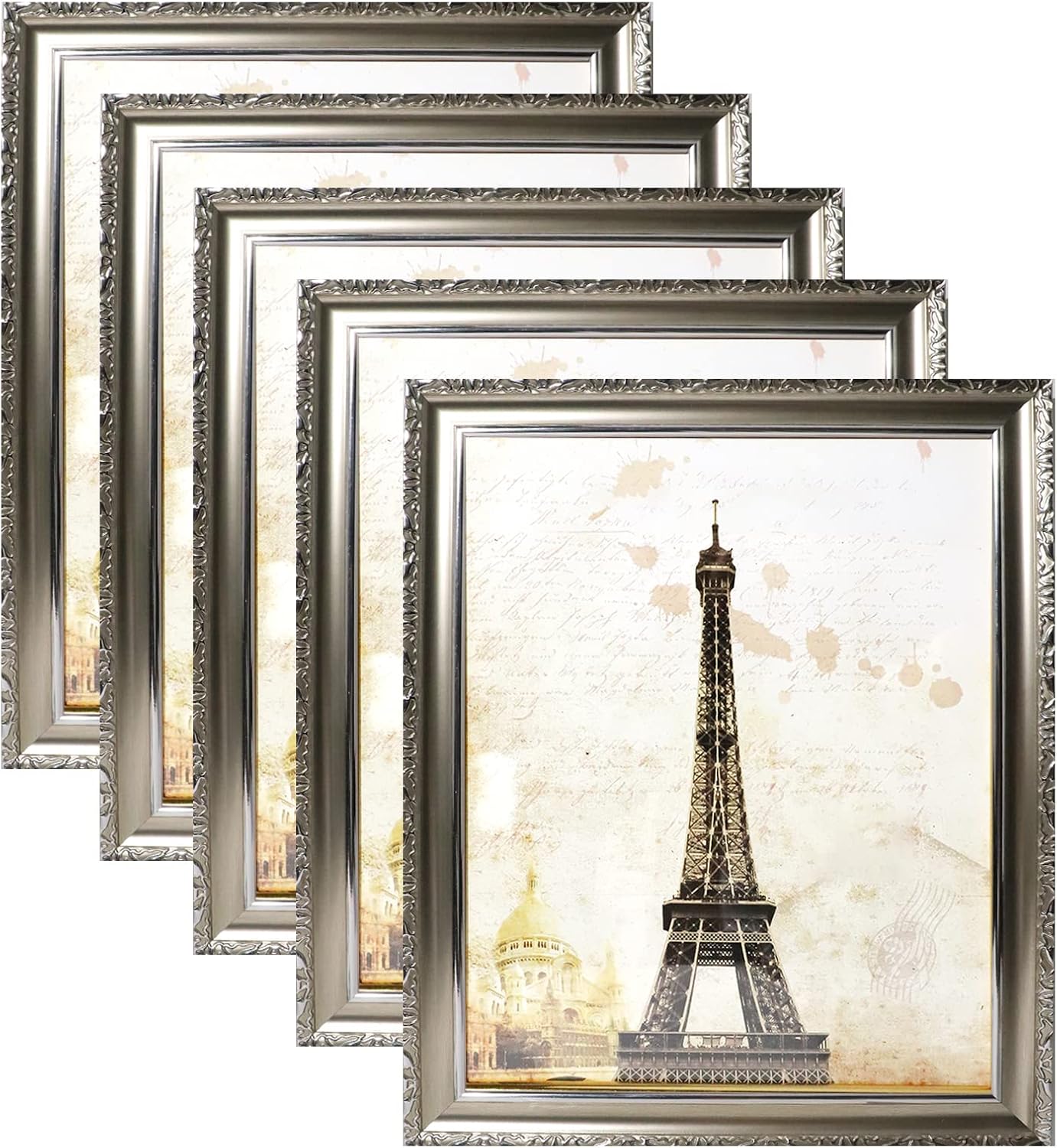 Amazon.com - oputemon 6X8 Picture Frames (5 Pack, Silver),Composite ...