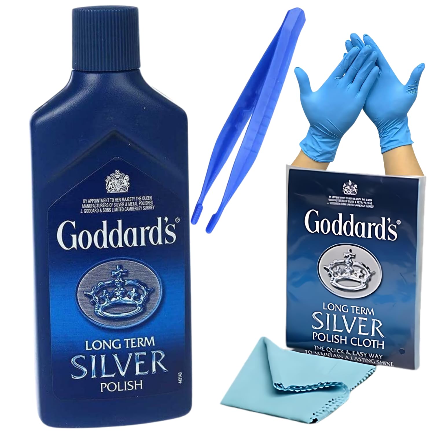 GODDARDS Long Term Silver Polish Bundle - Includes Goddards Cloth, 1x ...