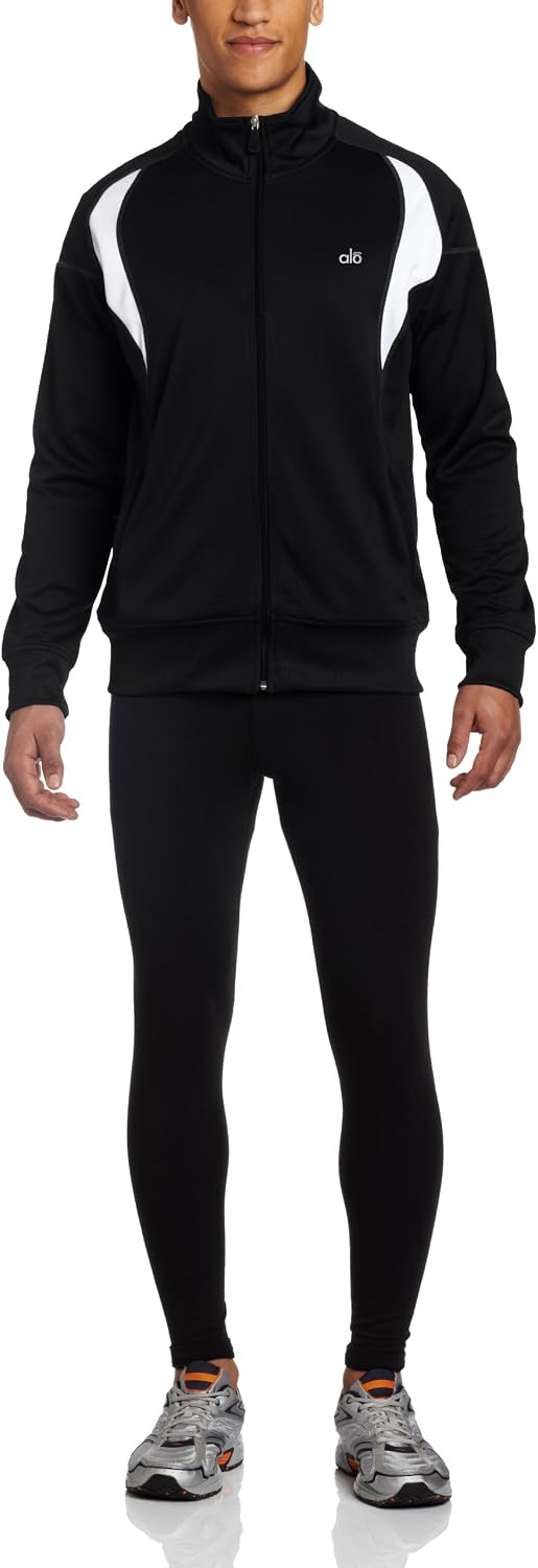 Alo Yoga Men's Boost Jacket, Black/White, Large at Amazon Men’s ...