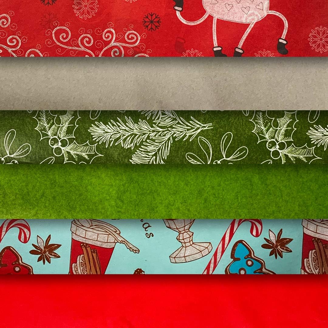 Papel de seda y papel kraft con diseños de Navidad – Yaxa Colombia
