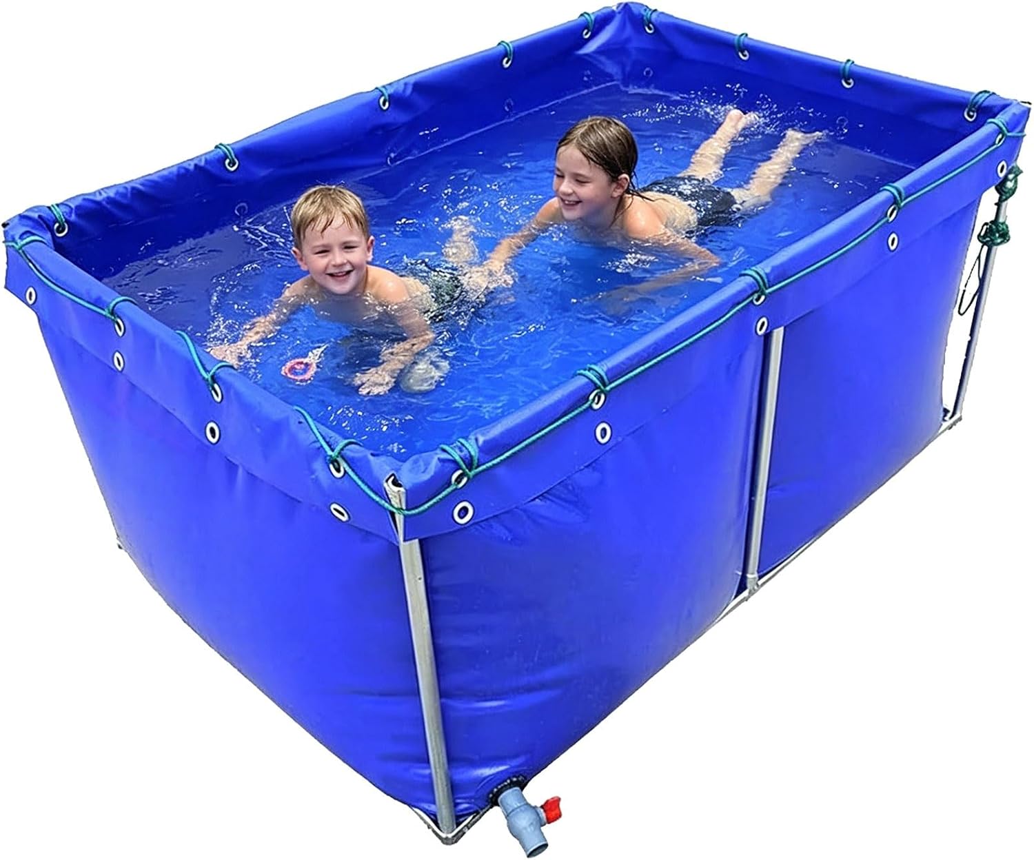 Luyckfrazy Piscina Rectangular Plegable sobre el Suelo,Tanque de Agua ...