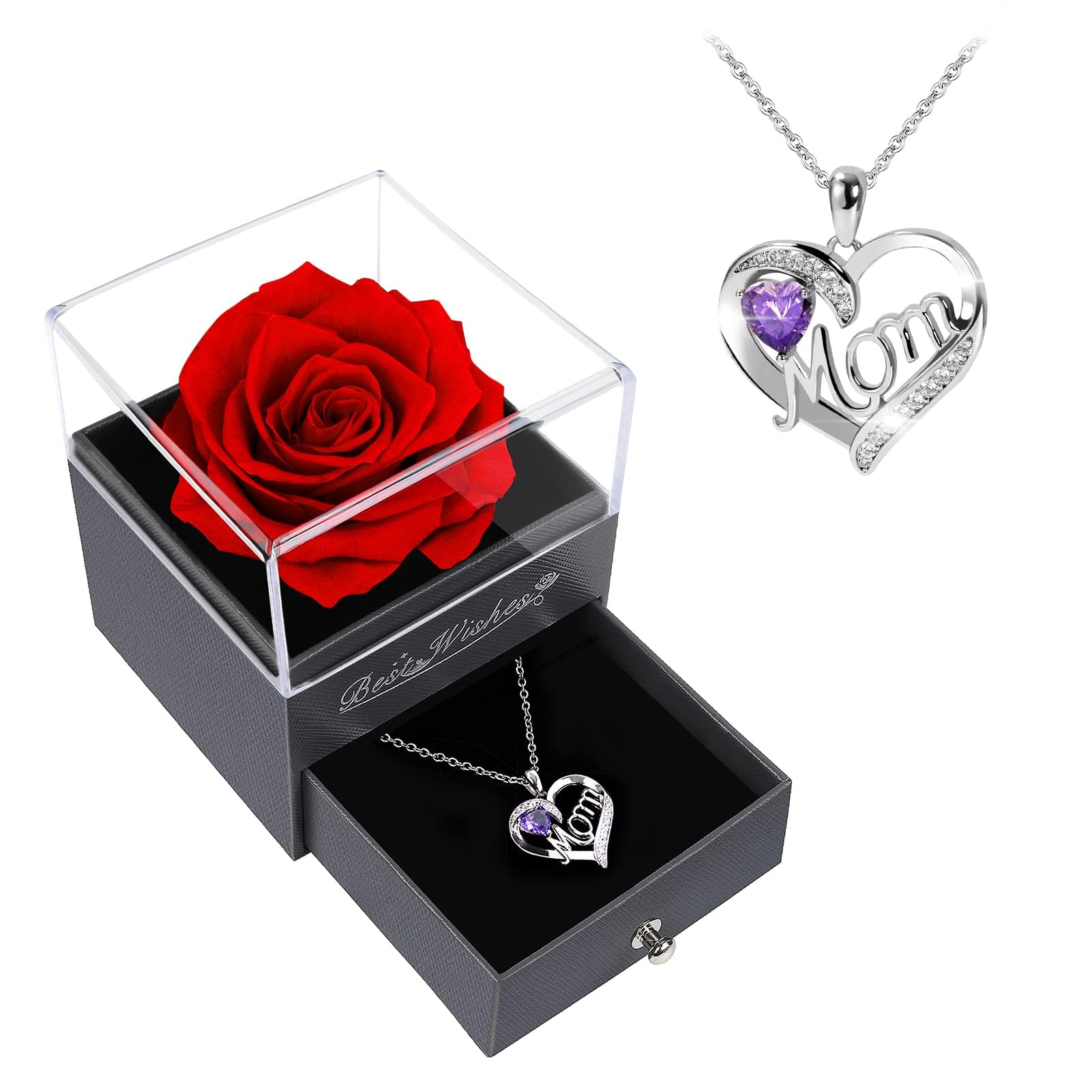 Amazon.com: Valentines Rose Gifts for Mom,Birthday Gifts for Women Mom ...