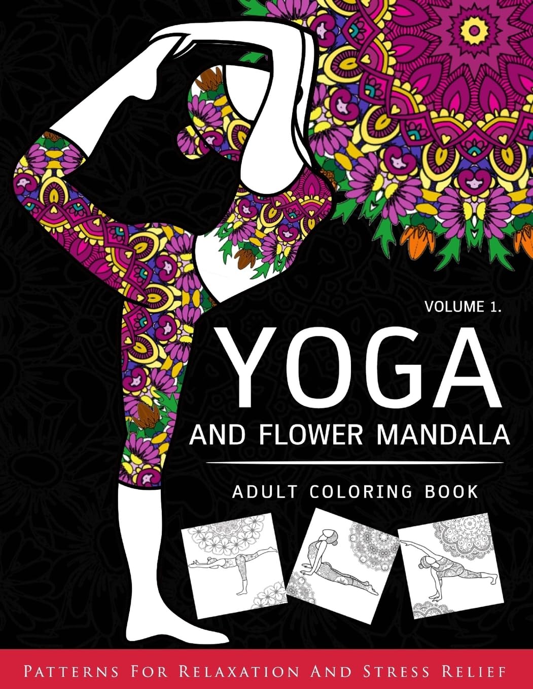 Amazon.com: Yoga and Flower Mandala Adult Coloring Book: With Yoga ...