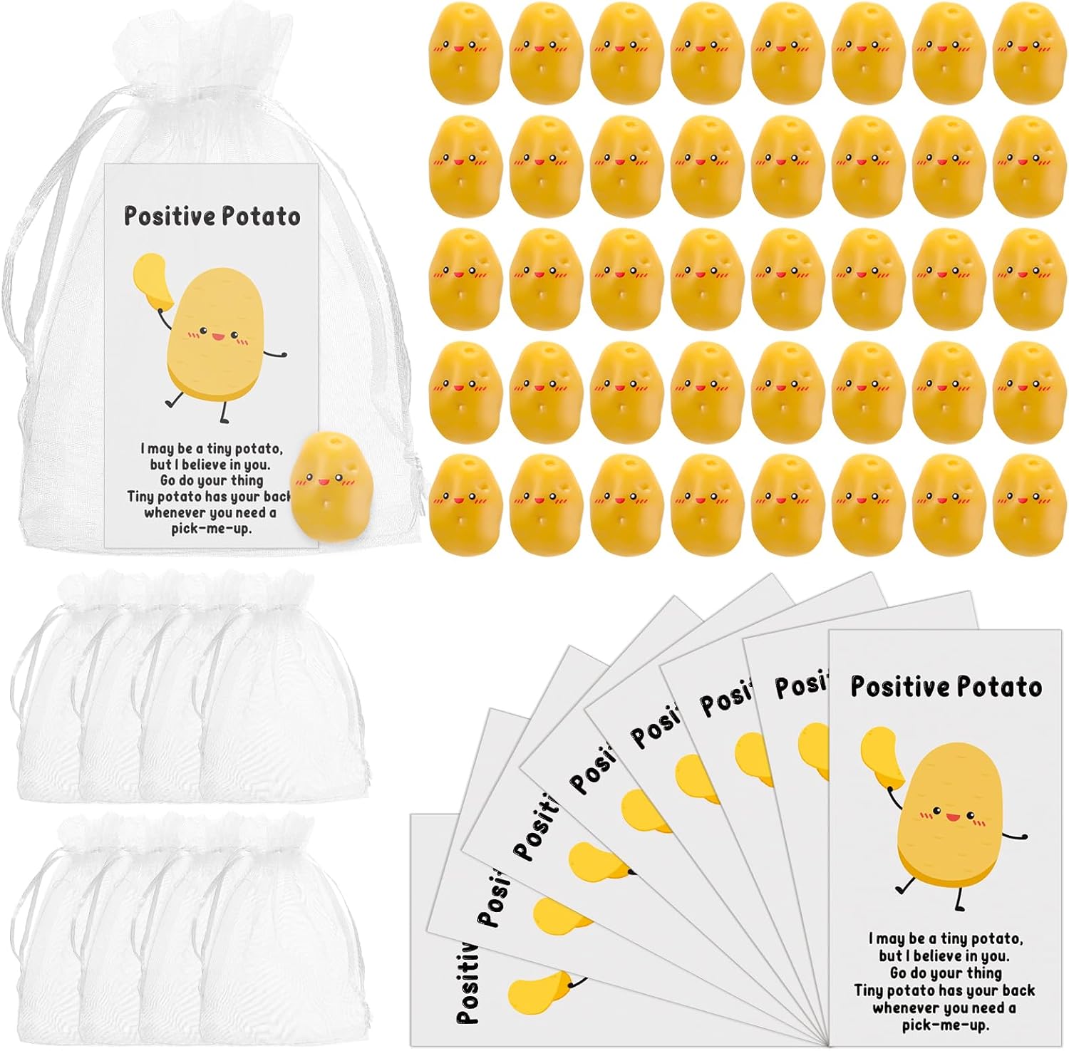 Amazon.com: Huwena 80 Sets Inspirational Potato Gift Bulk Positive ...