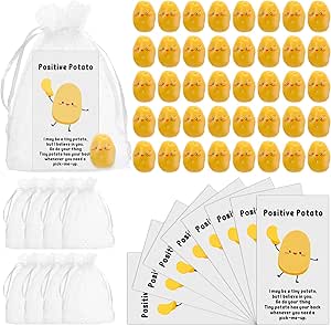 Amazon.com: Huwena 80 Sets Inspirational Potato Gift Bulk Positive ...