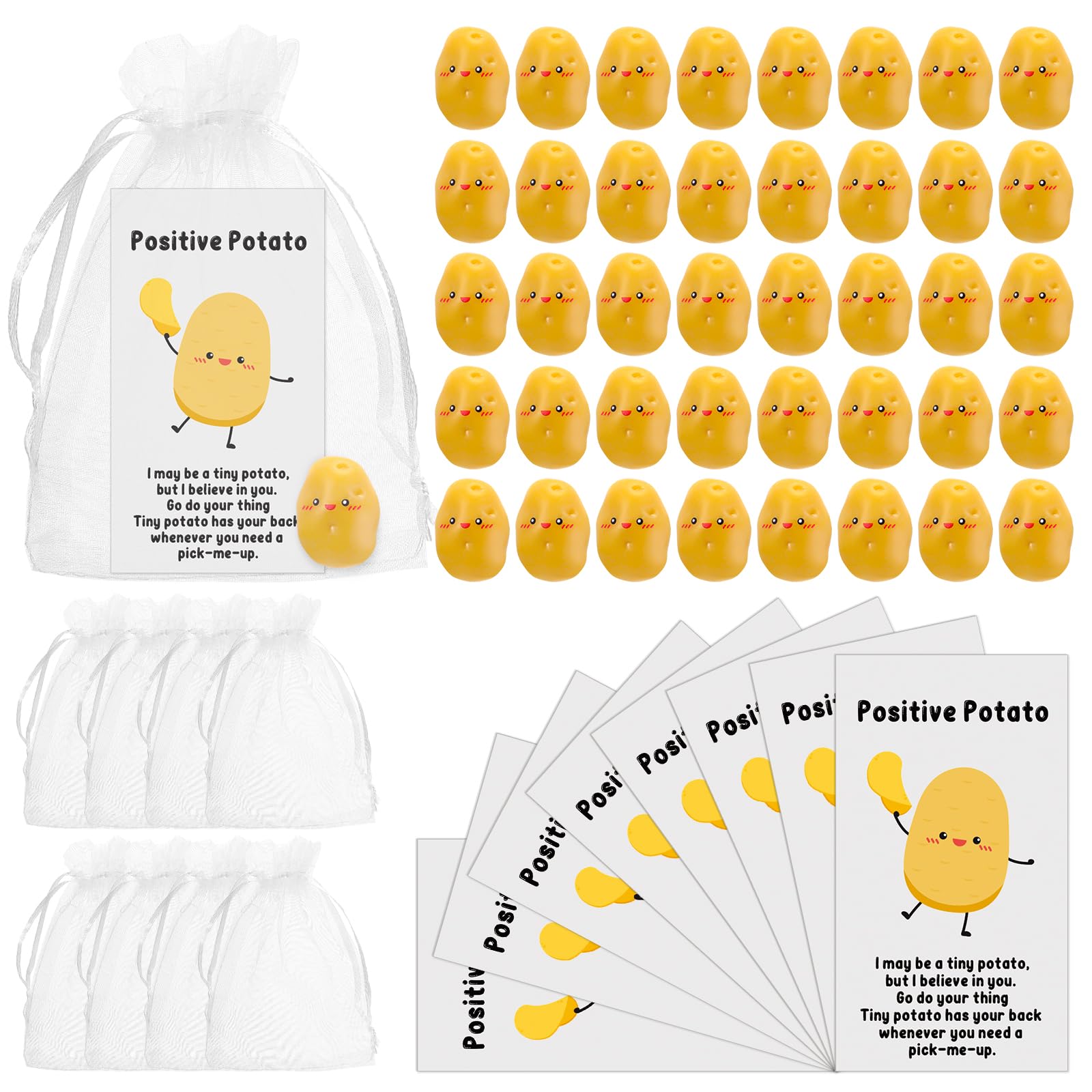Amazon.com: Huwena 80 Sets Inspirational Potato Gift Bulk Positive ...