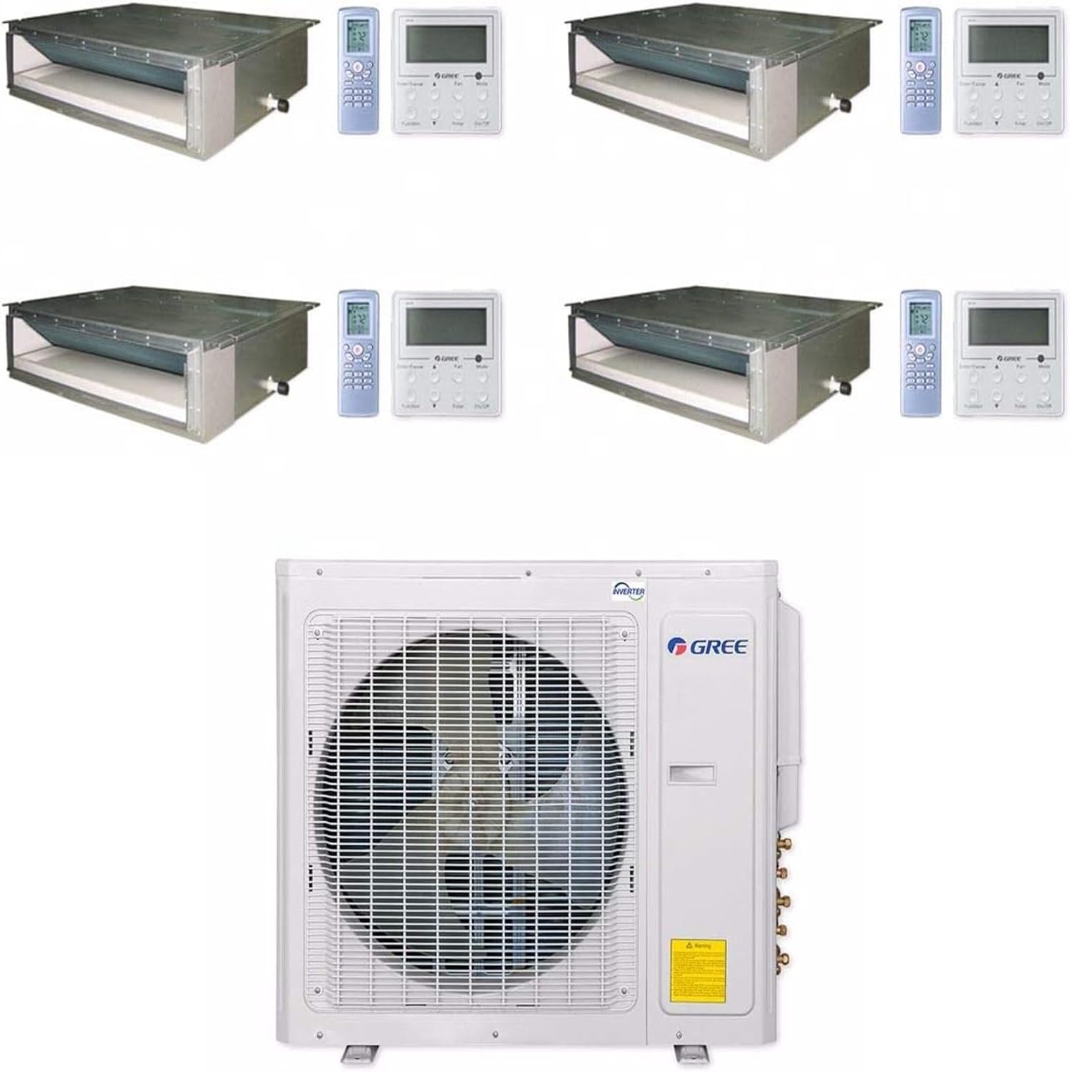 GREE Multi Ultra Series 42,000 BTU 4-Zone Concealed Liberia | Ubuy