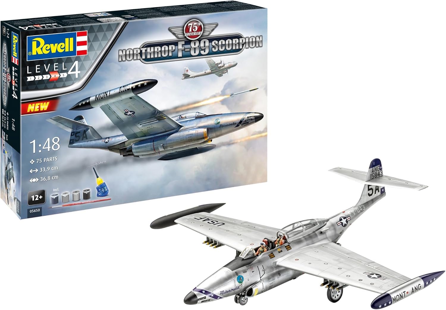 Amazon.com: Revell Northrop F-89 Scorpion 05650 Model Kit 1:48 Scale ...