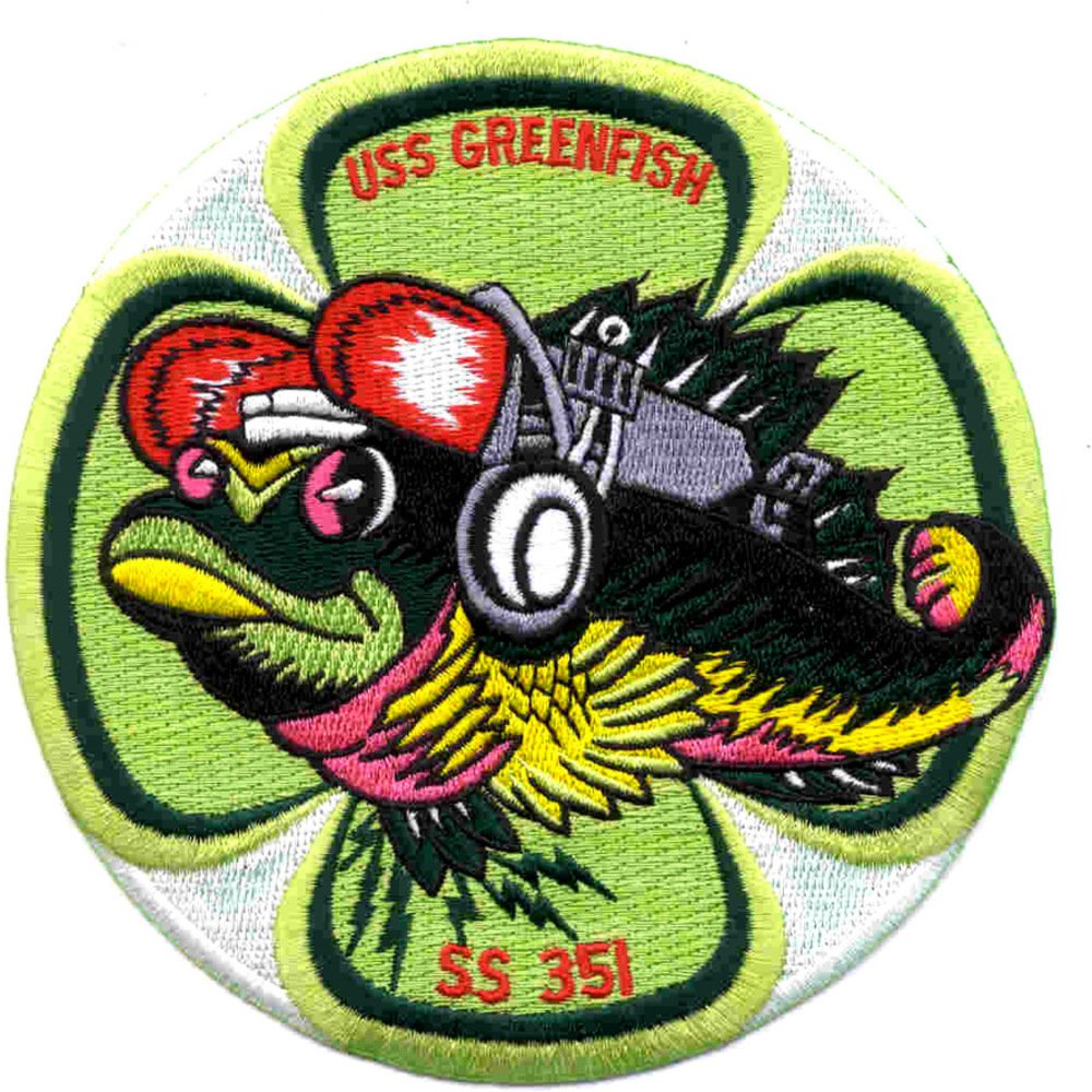 Amazon.com: SS-351 USS Greenfish Patch - Version B : Clothing, Shoes ...