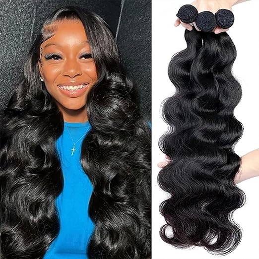 Amazon.com : 12A Brazilian Body Wave Human Hair 3 Bundles 16 18 20 Inch ...