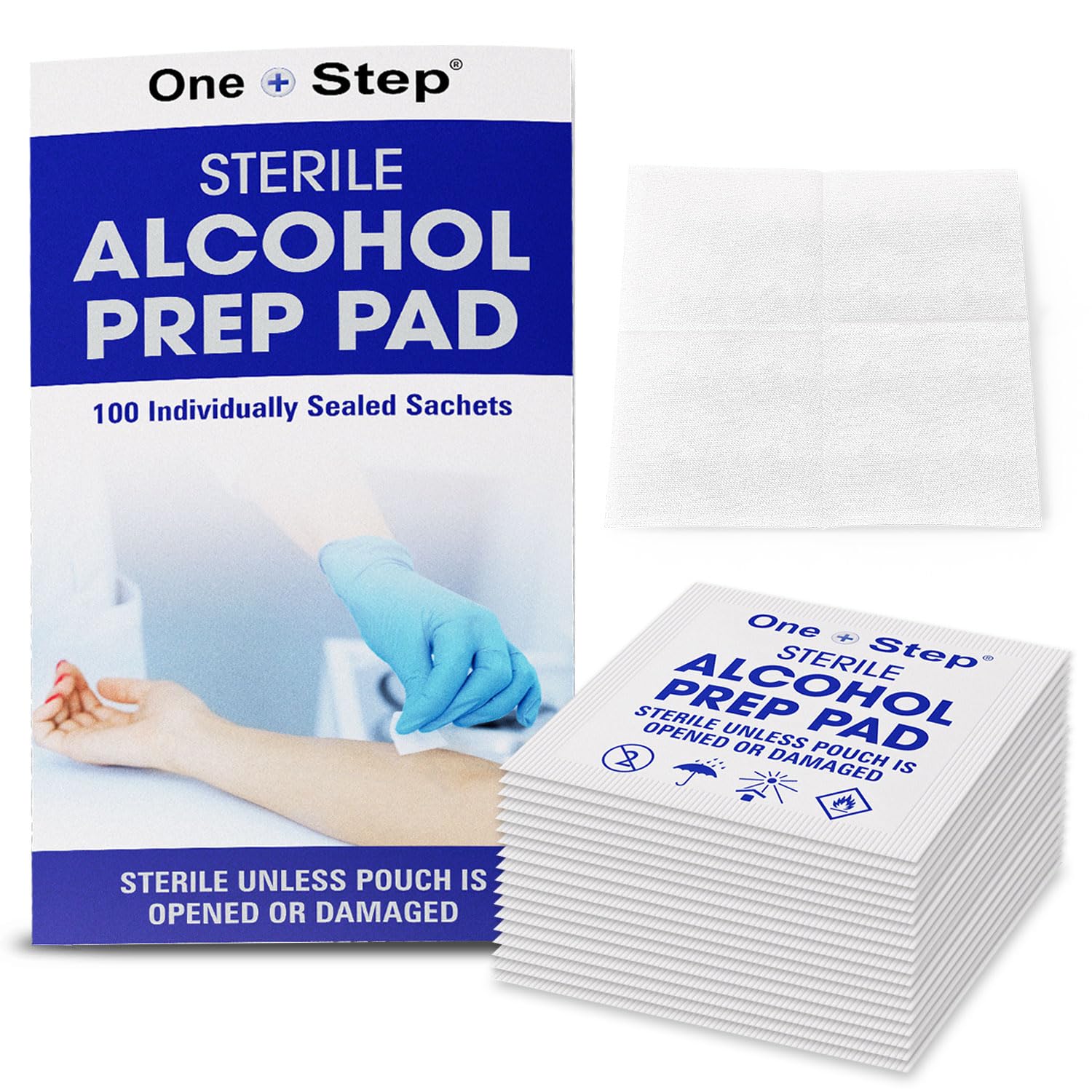 70% Isopropyl Alcohol Pads – 100 Individually Wrapped Wipes : Amazon.co ...