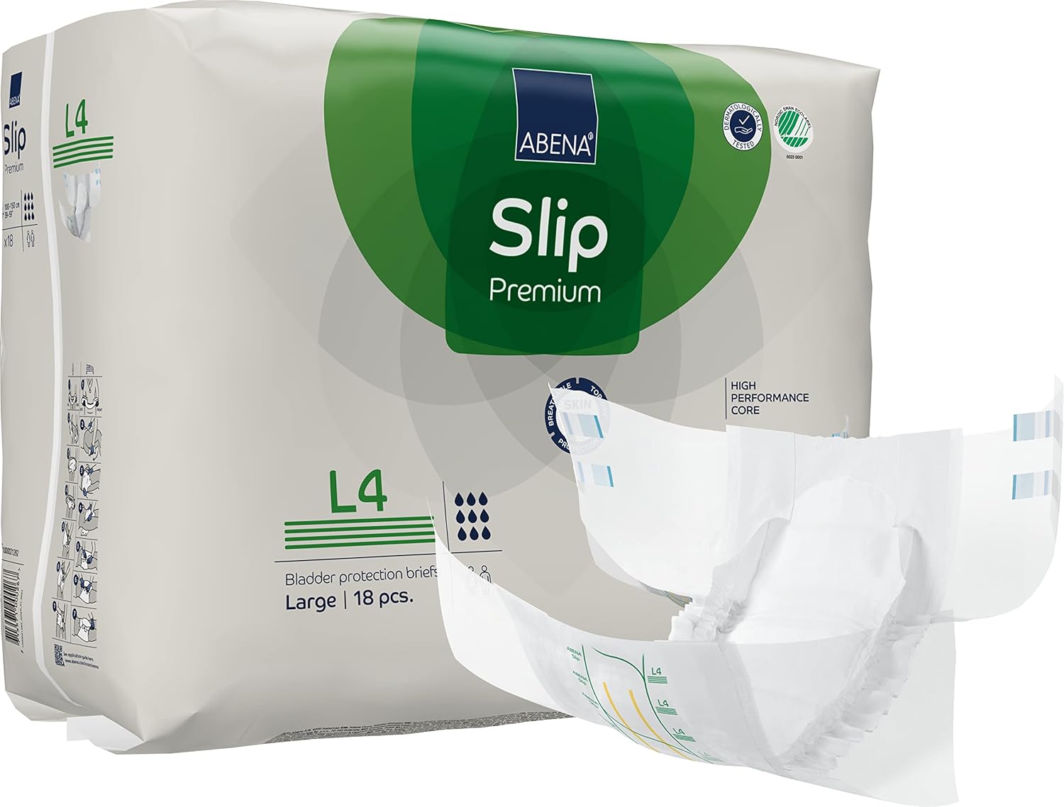 ABENA Slip Premium All-In-One Incontinence Pads For Men & Women, Eco ...