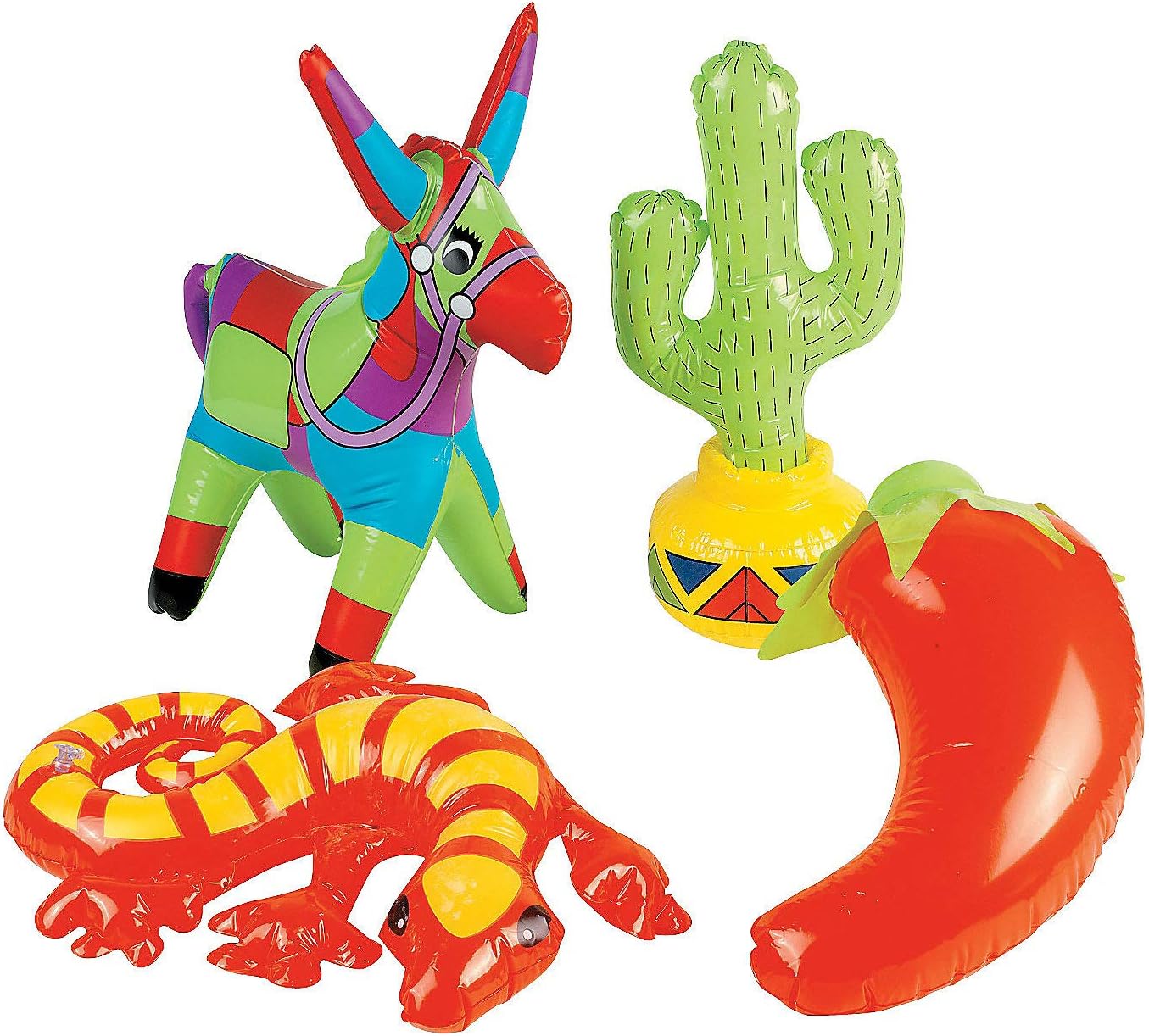 Amazon.com: Set of 12 Large Inflatable Mexico Fiesta Style Party Summer ...