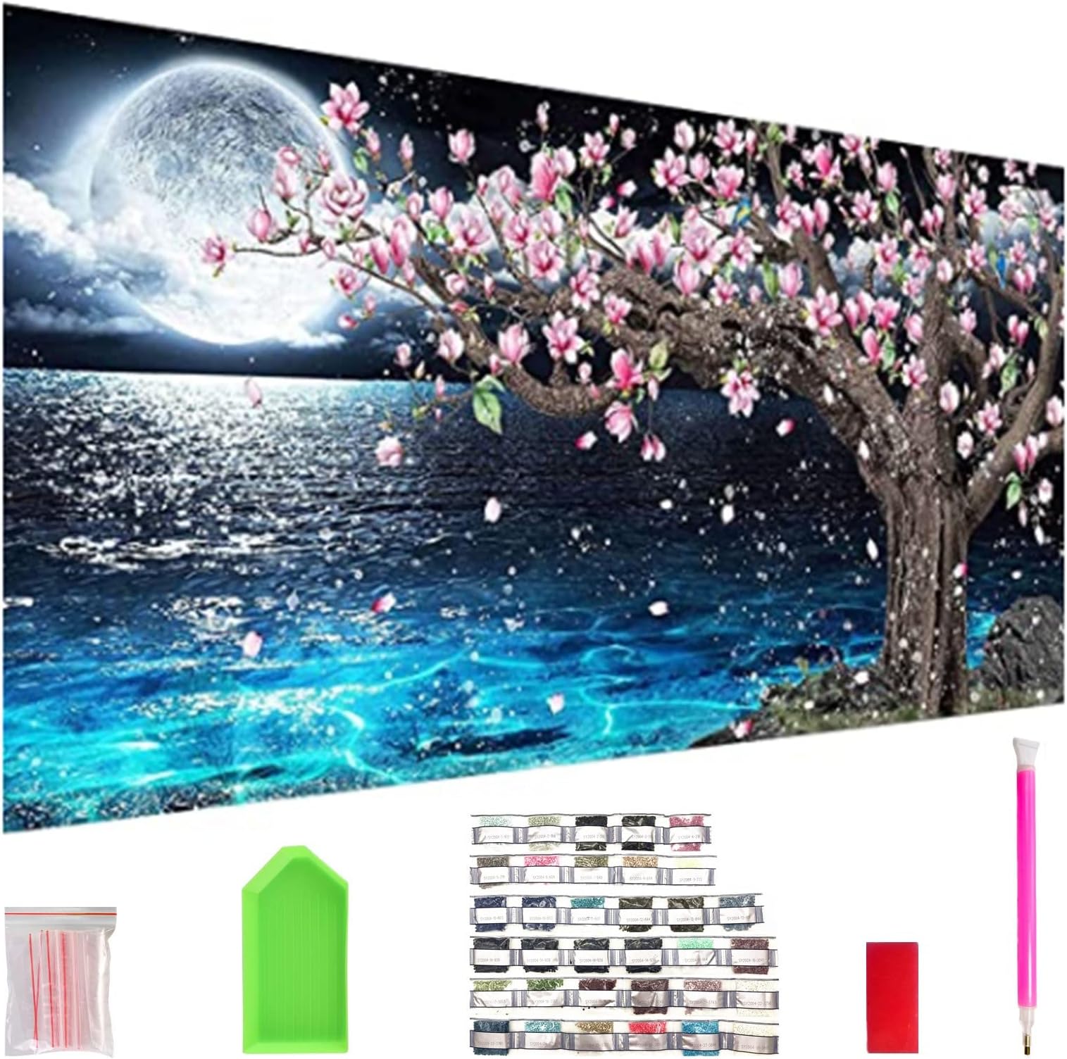 5D Diamond Painting Kits for Adults, Full Drill Round Diamond Art Large ...