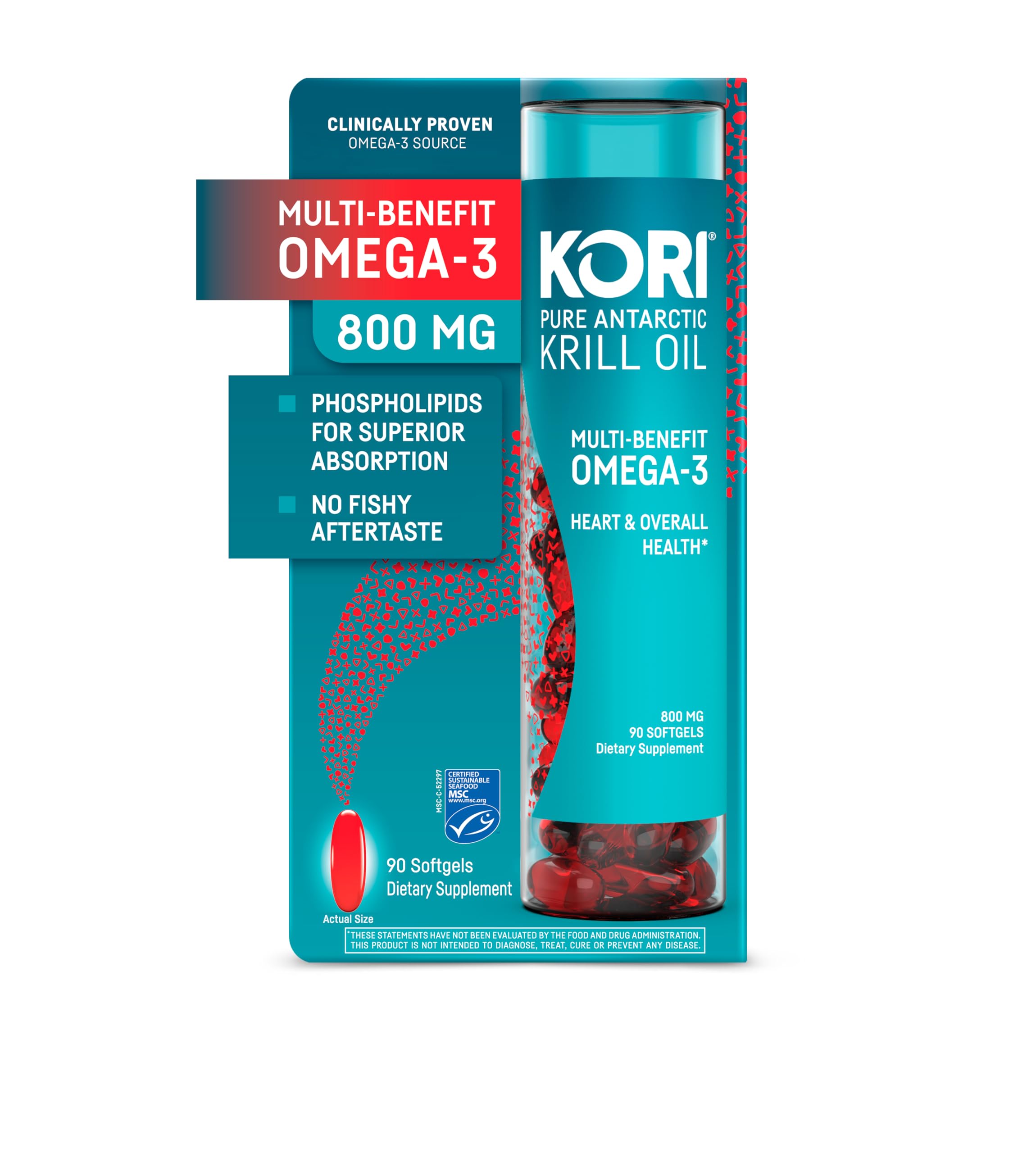 Amazon.com: Kori Krill Antarctic Krill Oil Omega 3 Supplement, EPA ...
