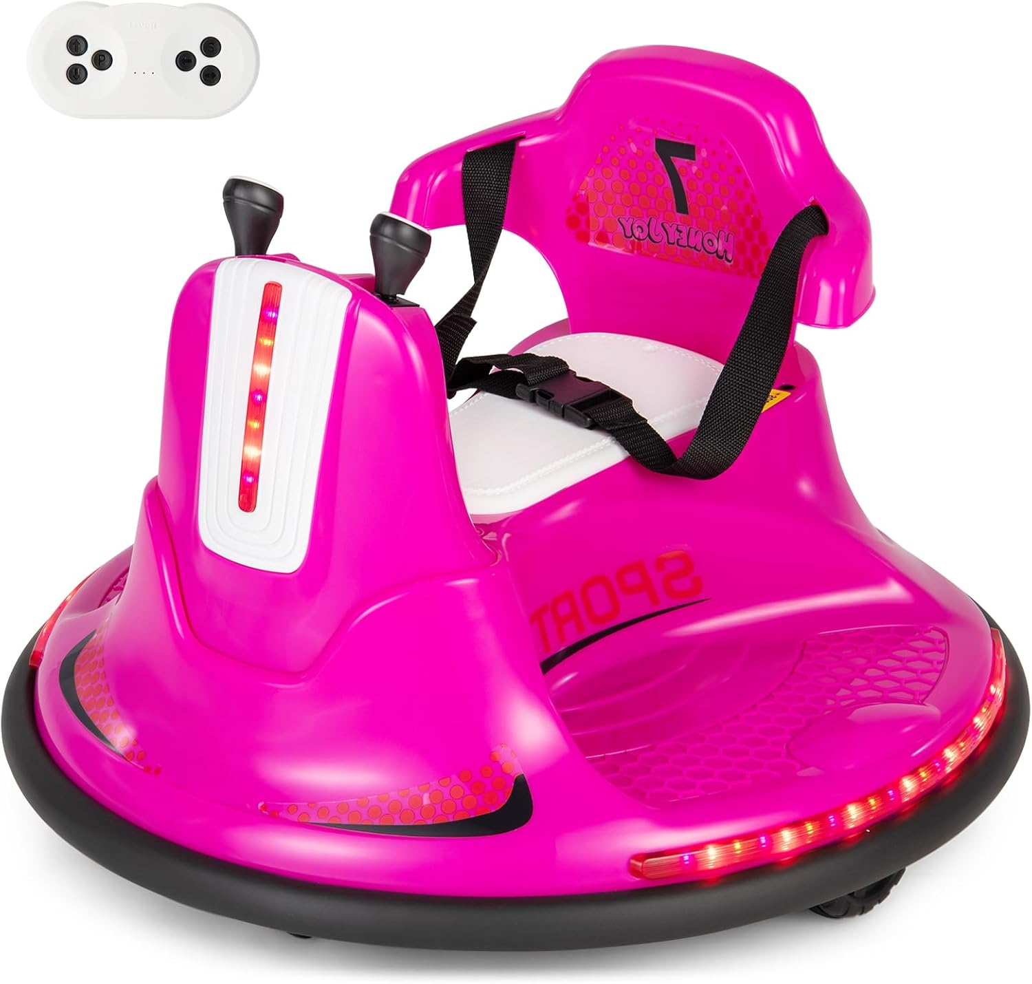 Amazon.com: HONEY JOY 12V Bumper Car for Toddlers 1-3, Baby Ride on ...