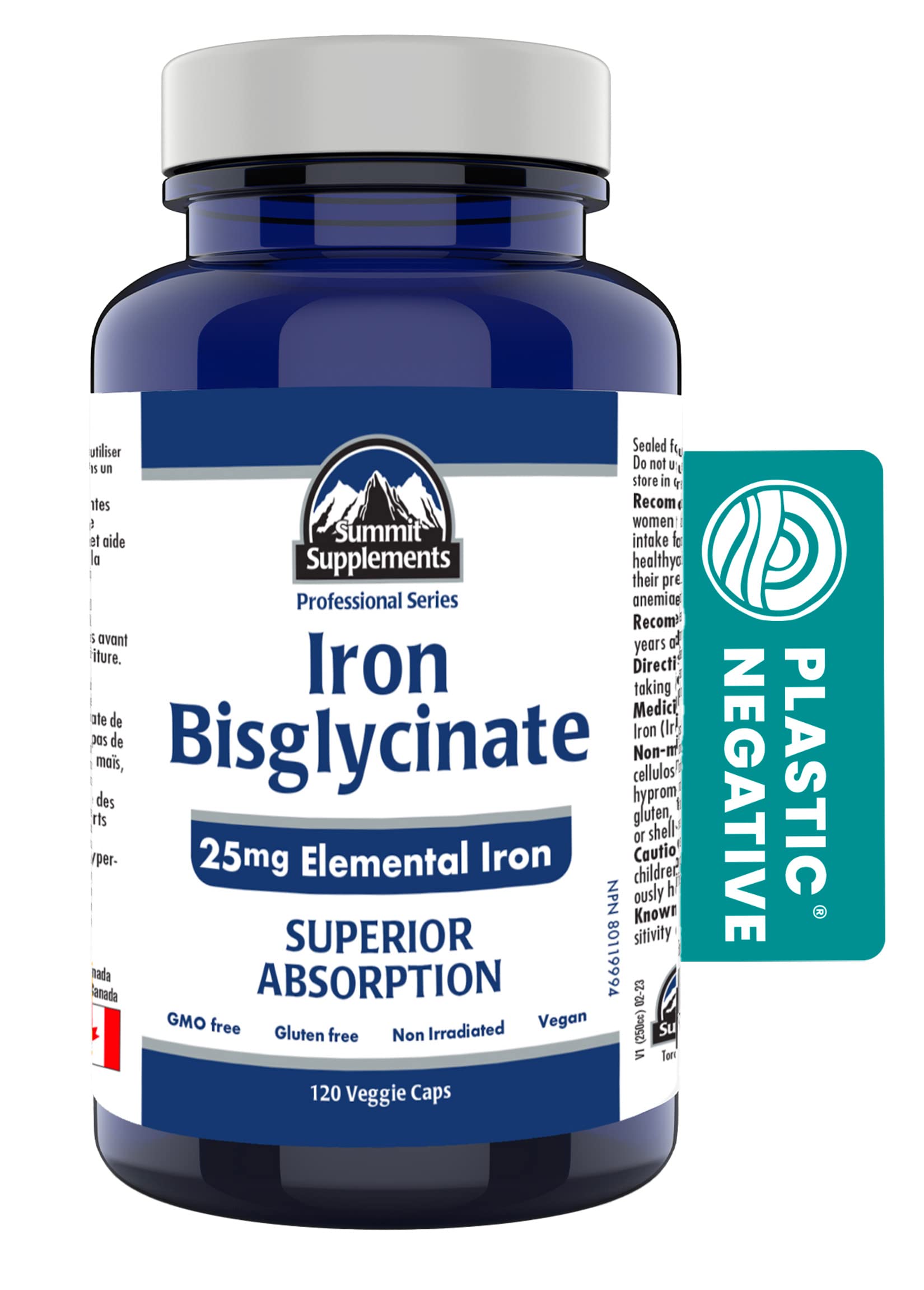 Amazon.com: Iron Bisglycinate Iron Supplement for Pregnancy 120 Caps ...