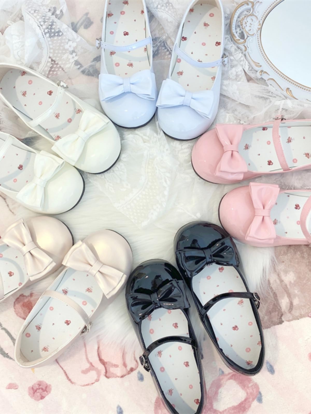 Snapklik.com : BEROBELLO Womens Lolita Shoes Cute Mary Jane Flats ...